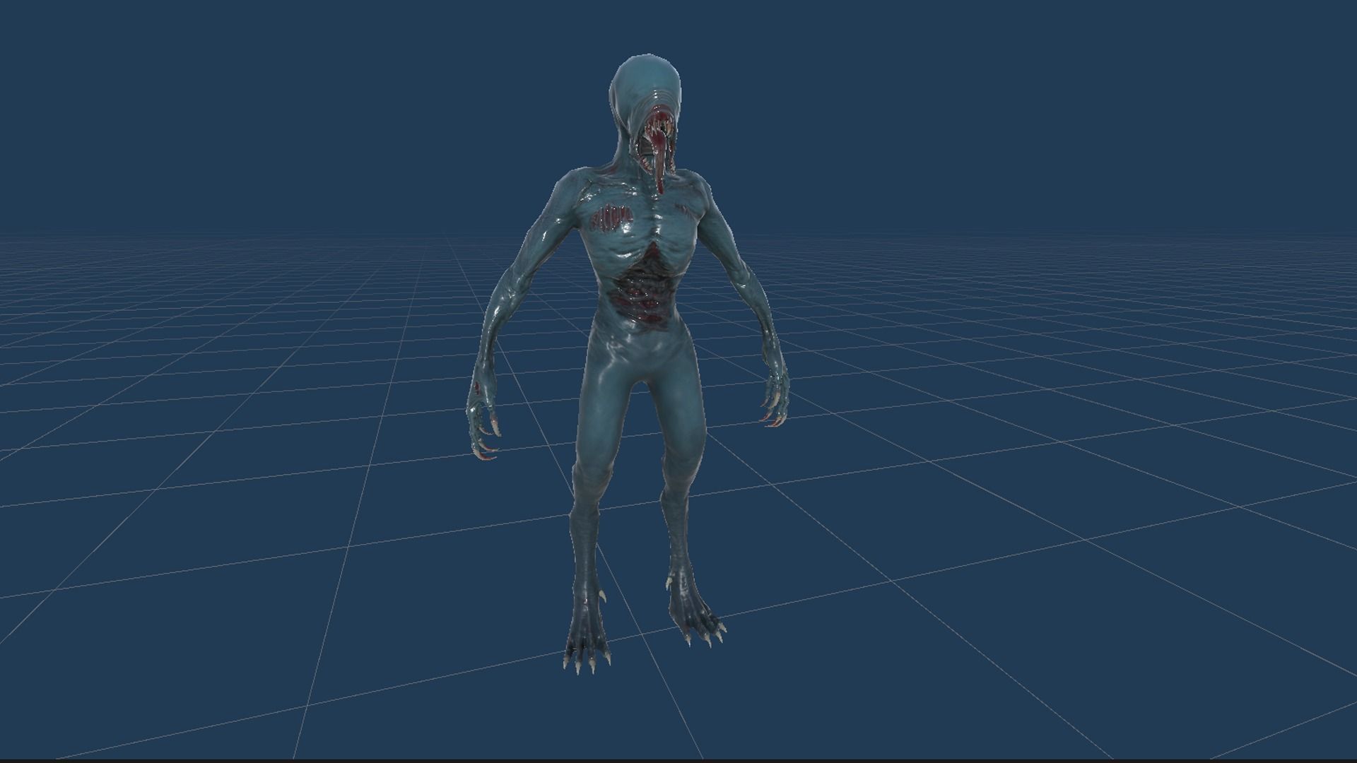 3D model Monster humanoid creature VR / AR / low-poly rigged animated ...