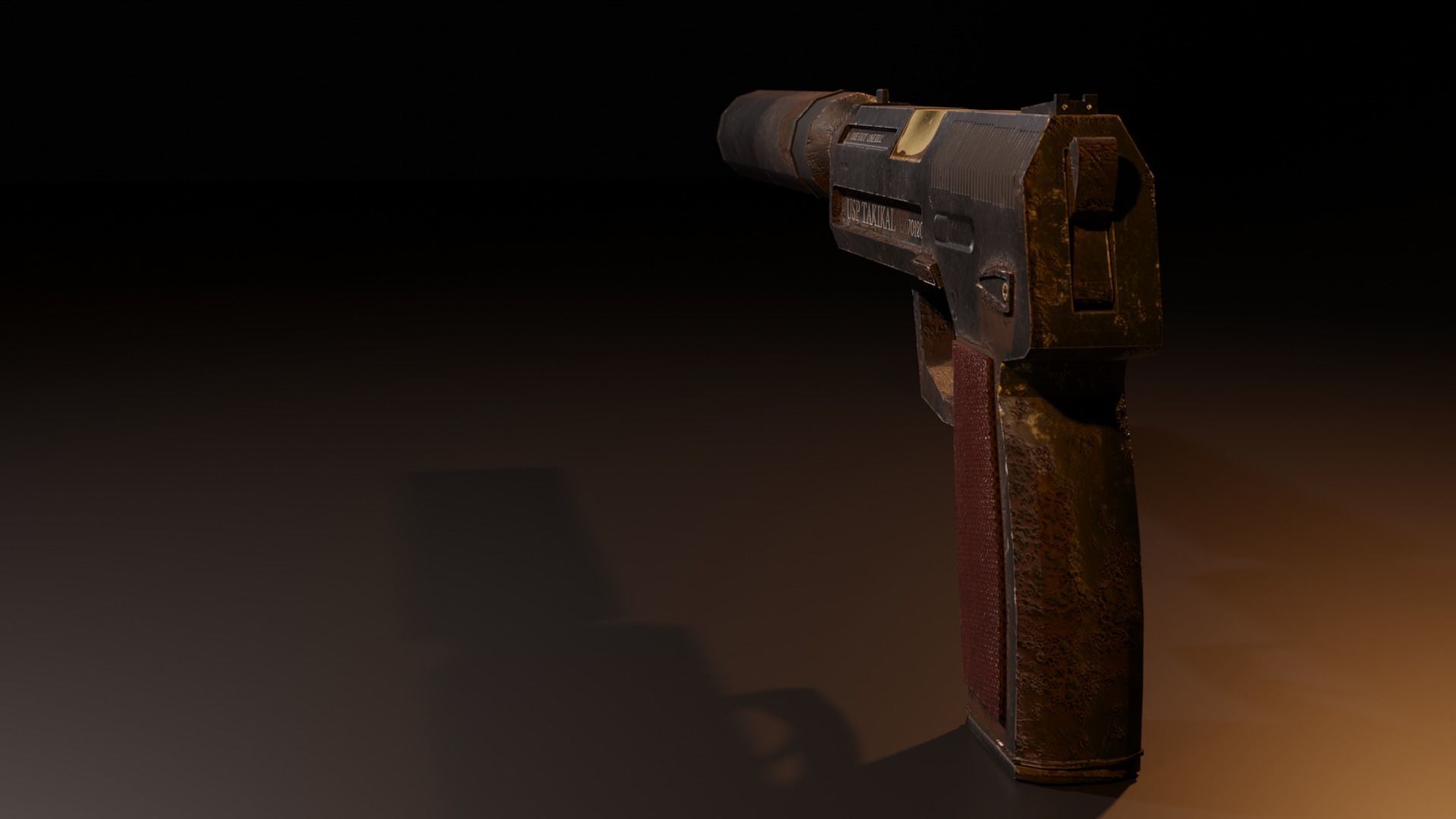 USP GUN free VR / AR / low-poly 3D model | CGTrader