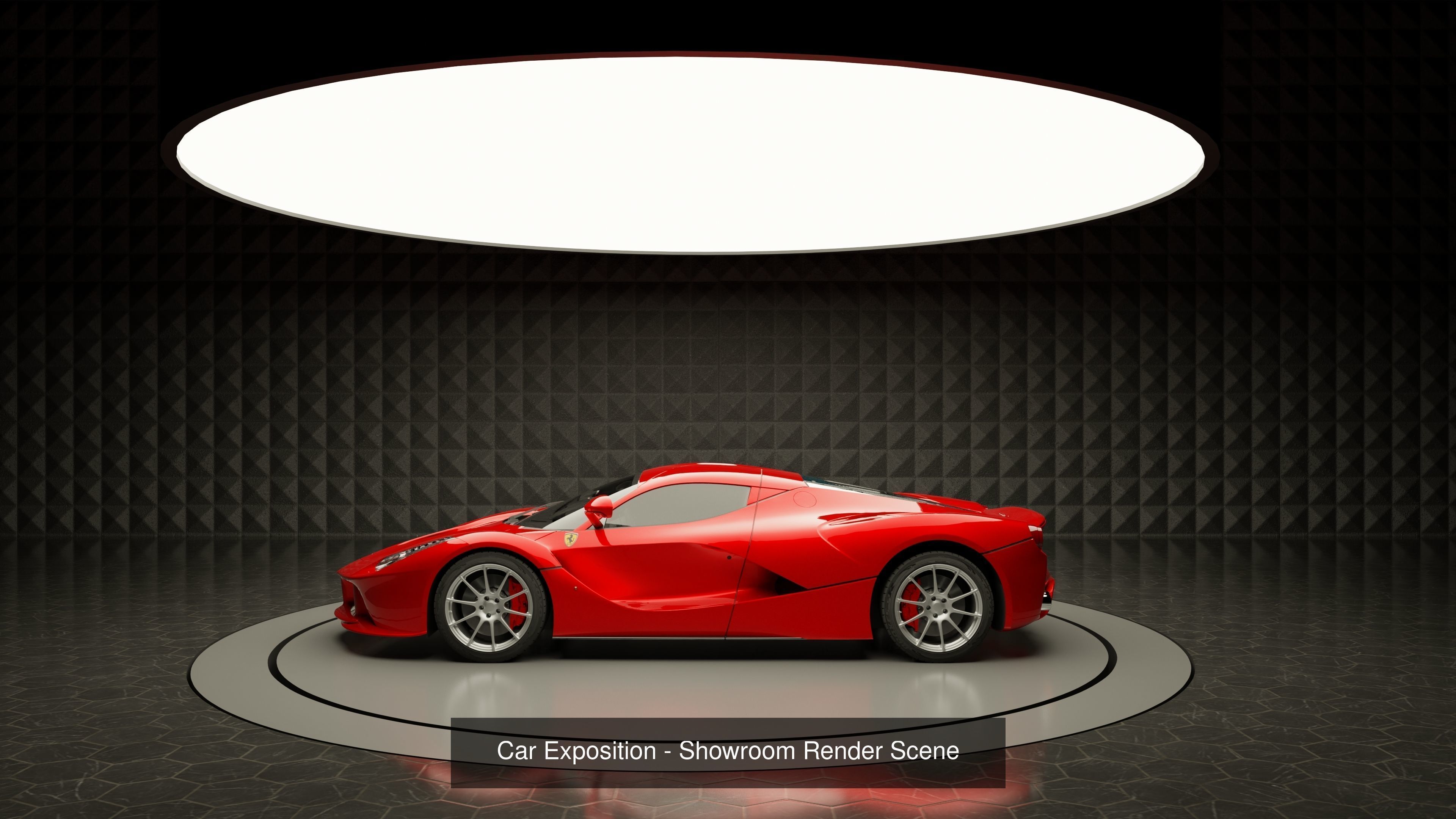 3D Model Collection 6 Car Exposition - Showroom Scenes VR / AR / low ...