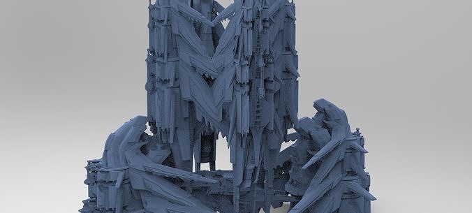 Sci-Fi Insectoid ship base collection 3 models 3D model | CGTrader