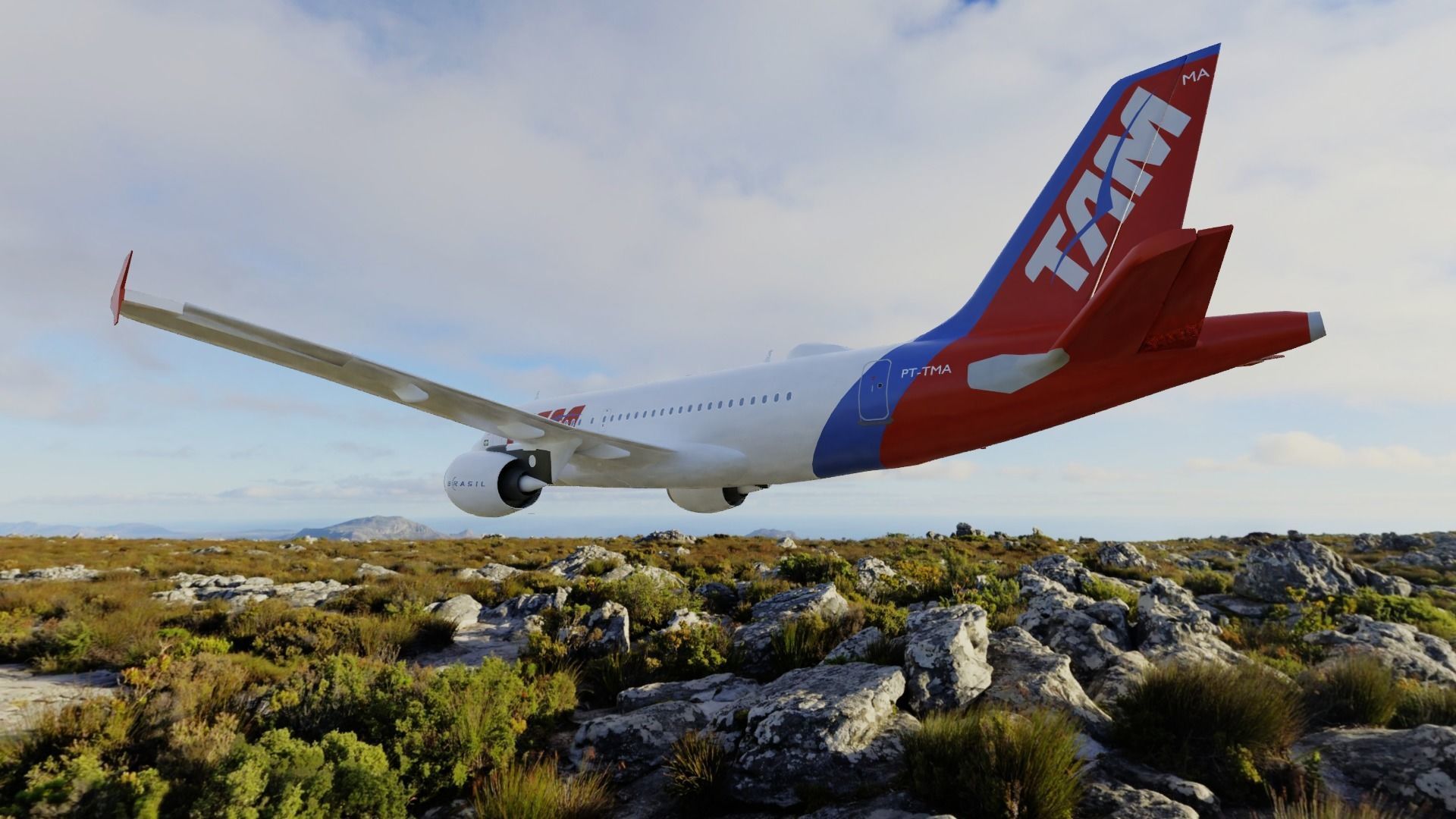 3D model Airplane Airbus A319 TAM VR / AR / low-poly | CGTrader