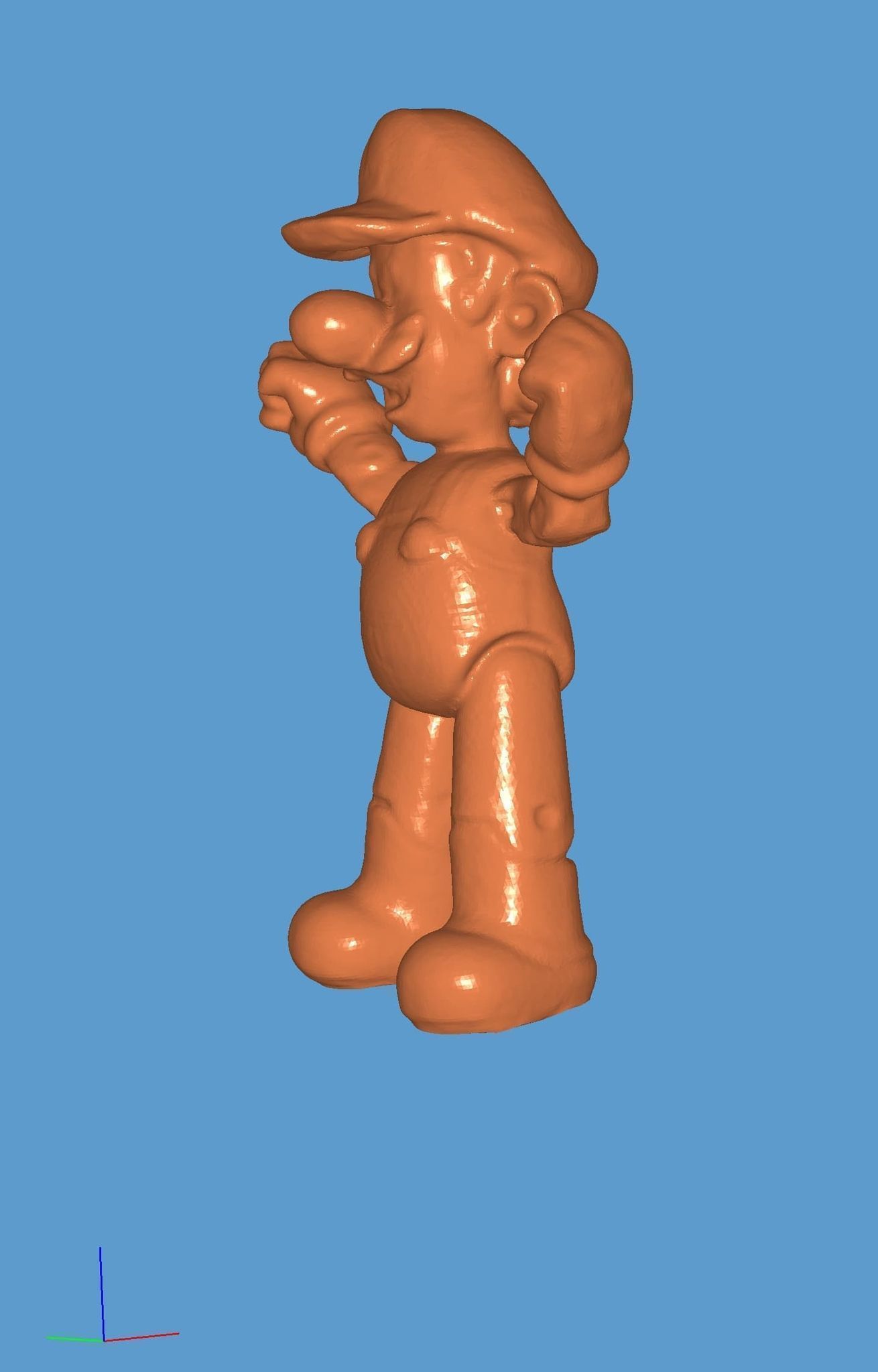 Luigi figure of from super mario bros 3D model 3D printable | CGTrader