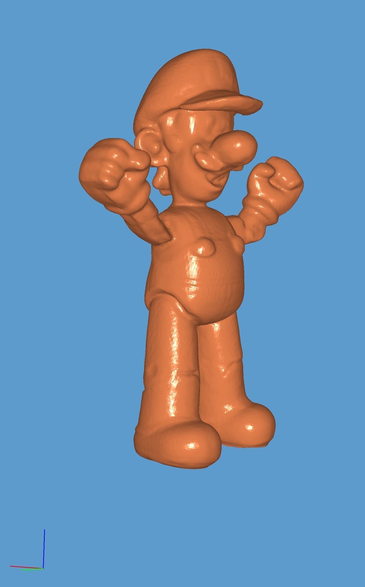 Luigi figure of from super mario bros 3D model 3D printable | CGTrader