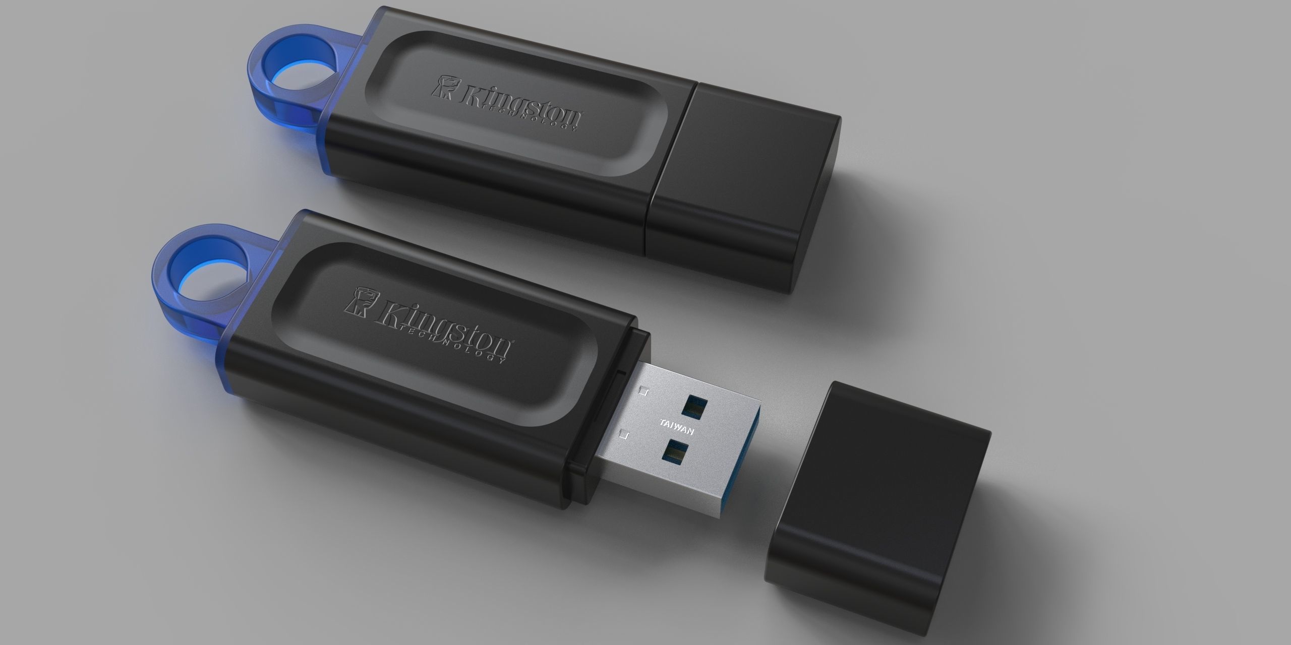 Pen drive sample 3D model | CGTrader