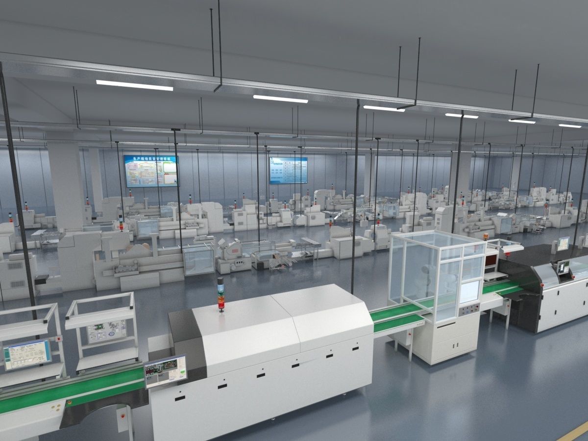 Factory Interior Scene 3D model | CGTrader