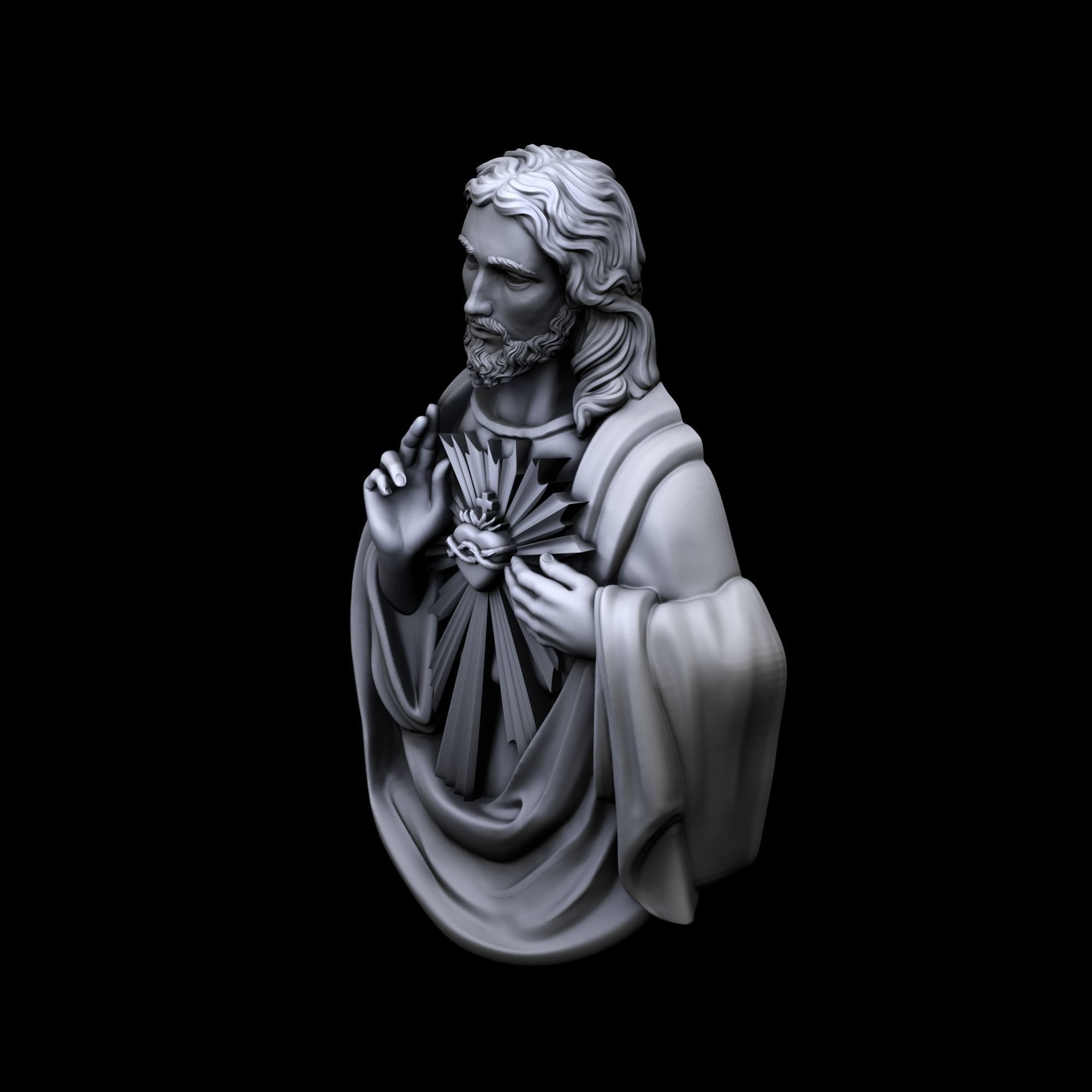 Jesus sculpture 3D model 3D printable | CGTrader