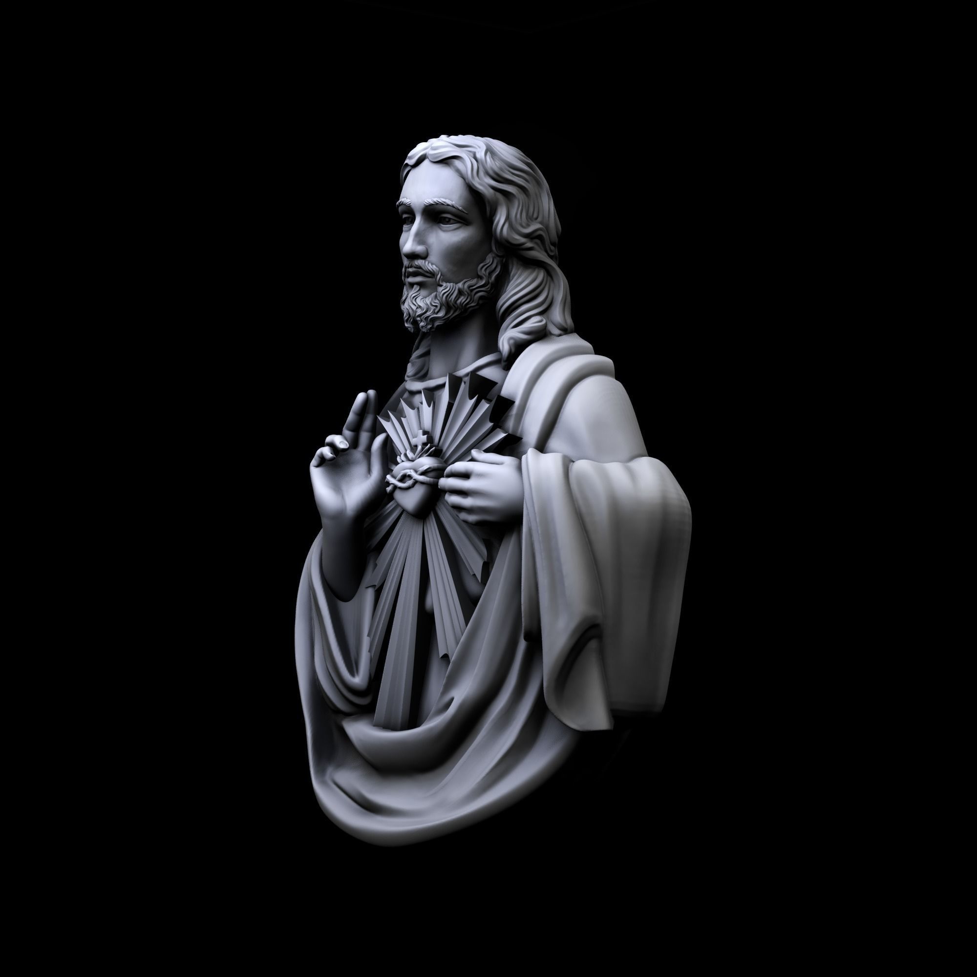 Jesus sculpture 3D model 3D printable | CGTrader