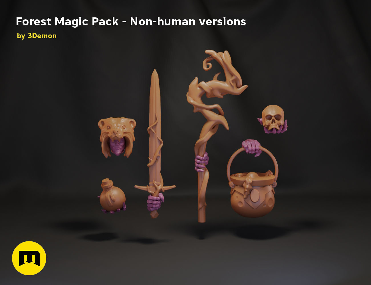 Magnetic DnD - Forest Magic Pack 3D model 3D printable | CGTrader