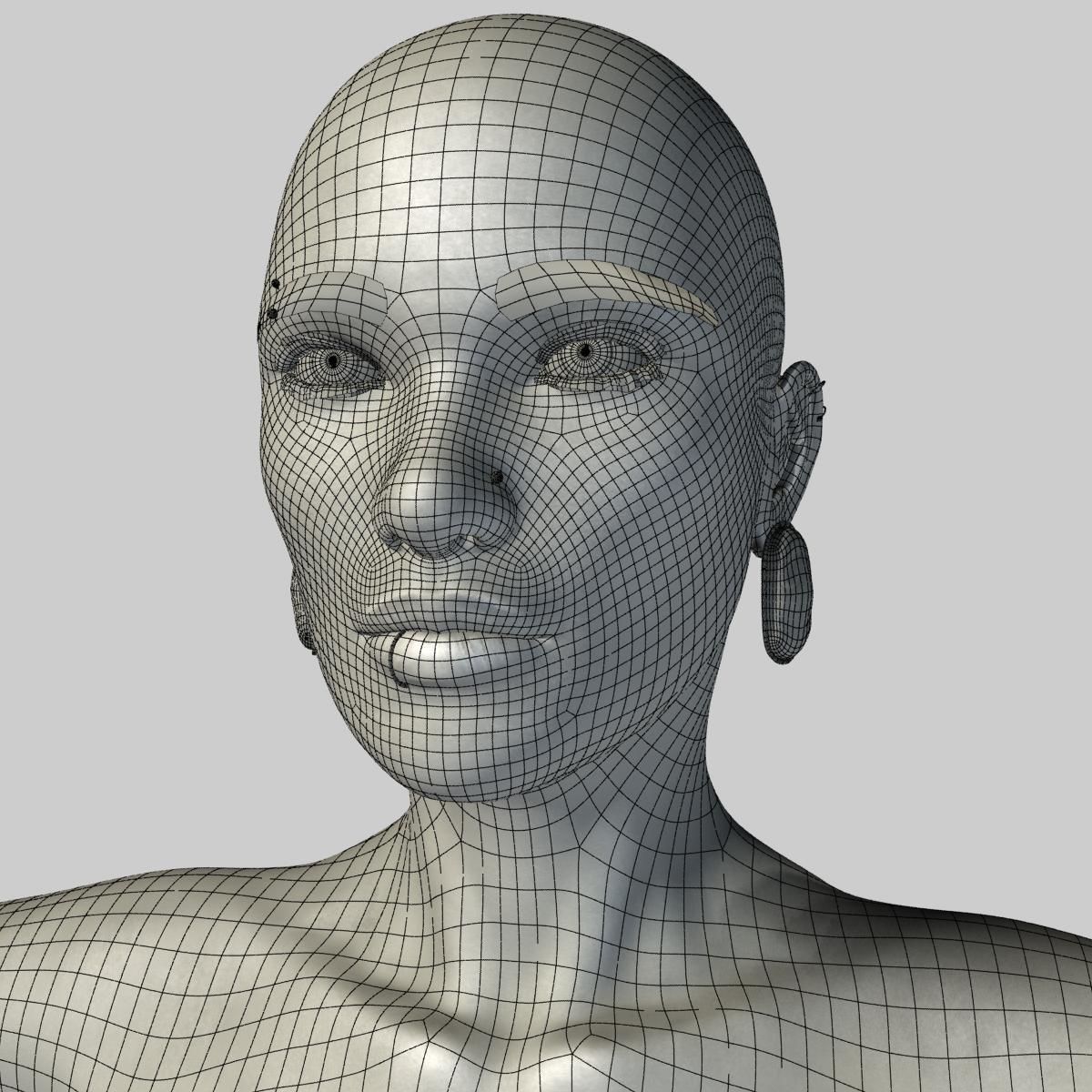 Chandra Female Character v1 3D model | CGTrader