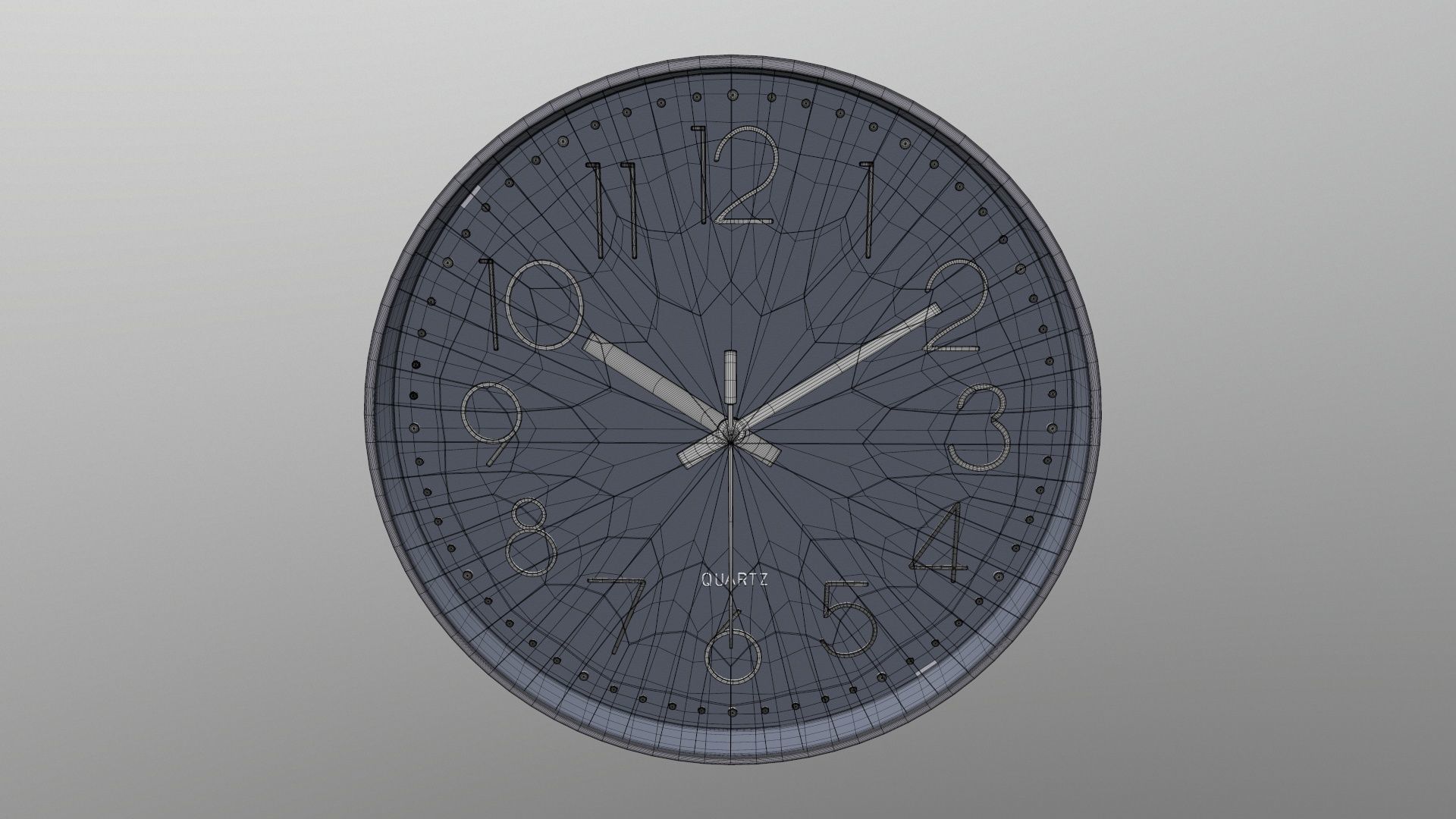 Analog Digital Wall Clock 3D model | CGTrader