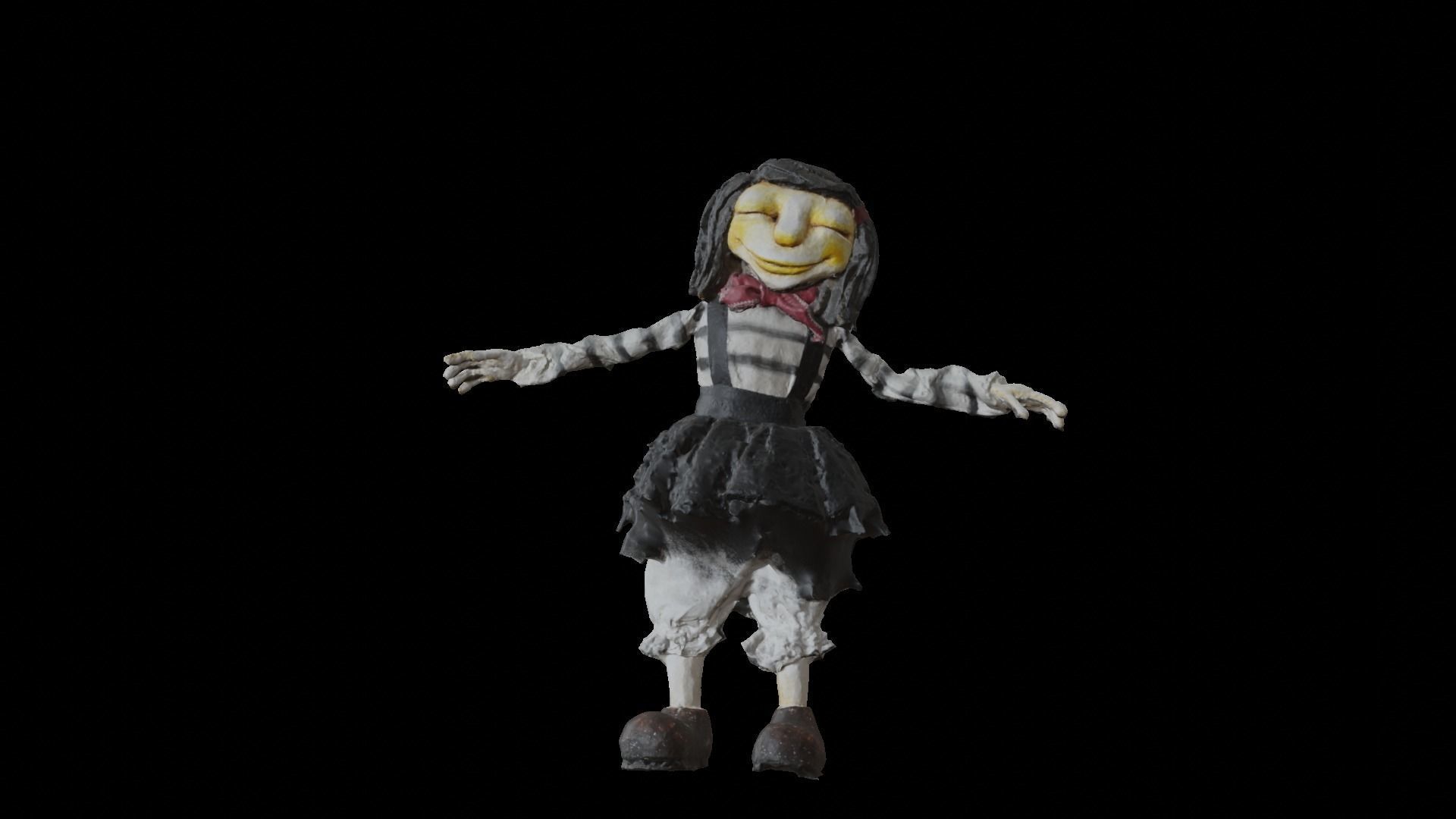 Girl Puppet Toy 3D model | CGTrader