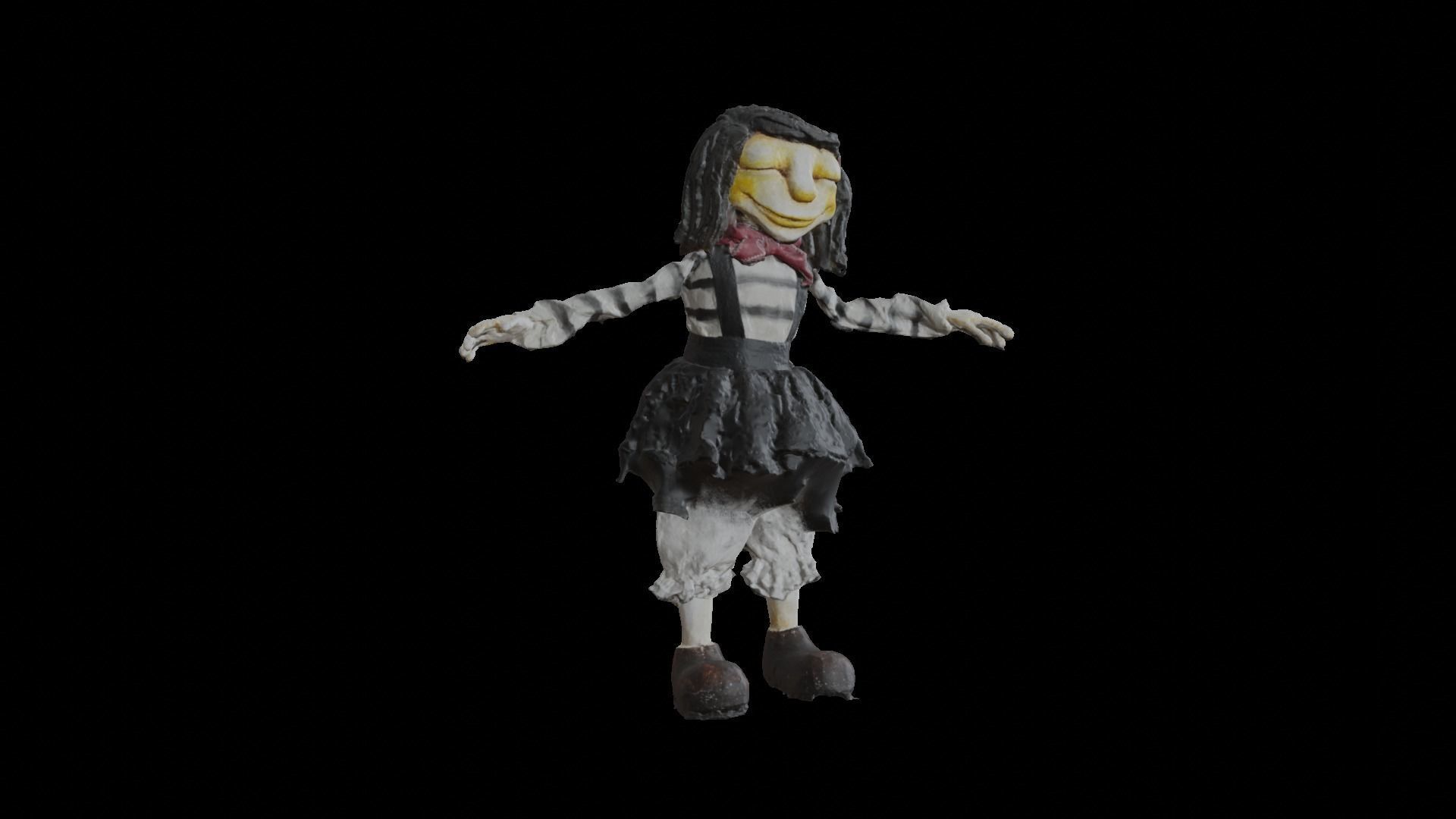 Girl Puppet Toy 3D model | CGTrader