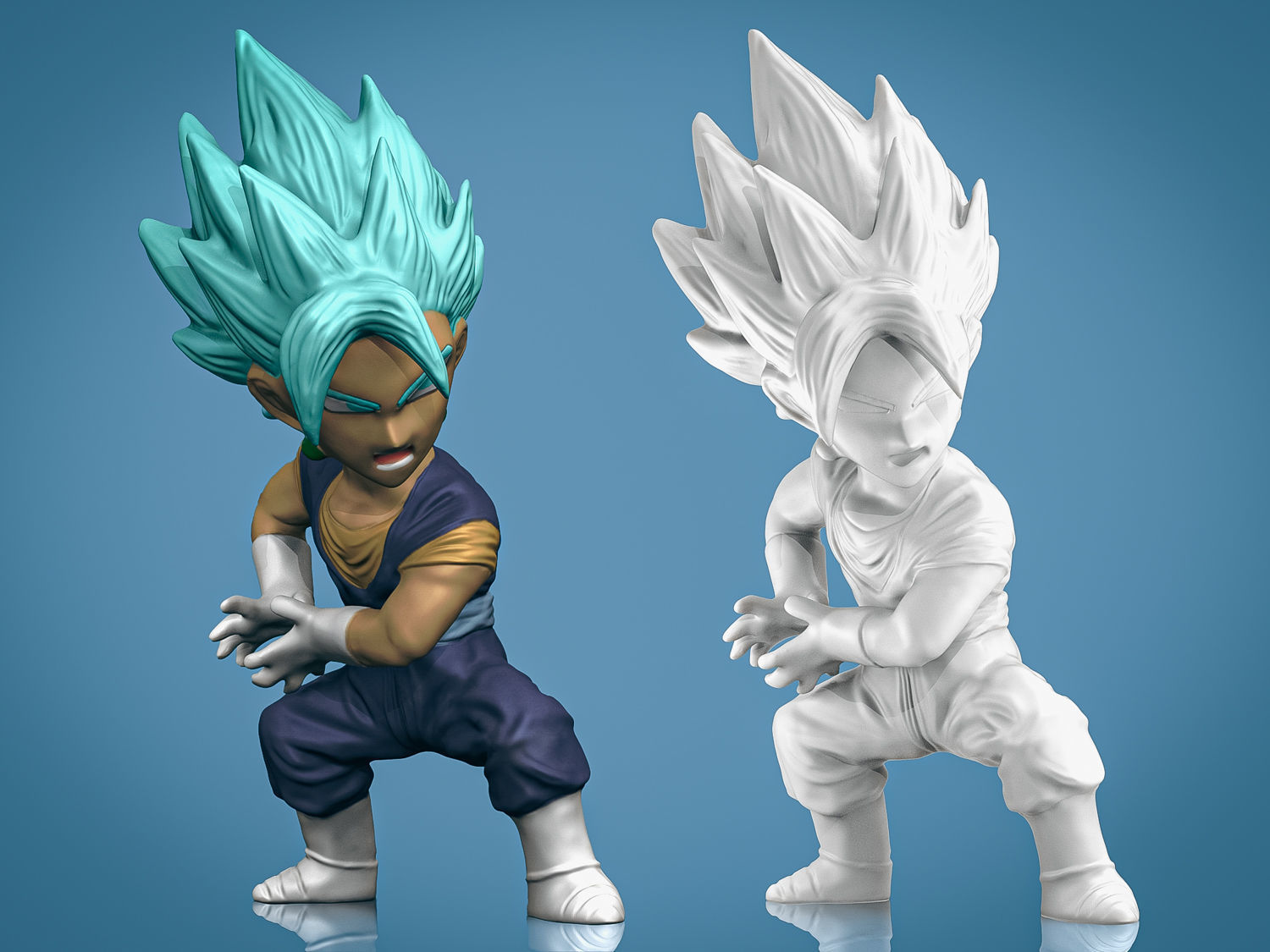 Vegito Dragon Ball 3D Printable free 3D model 3D printable | CGTrader