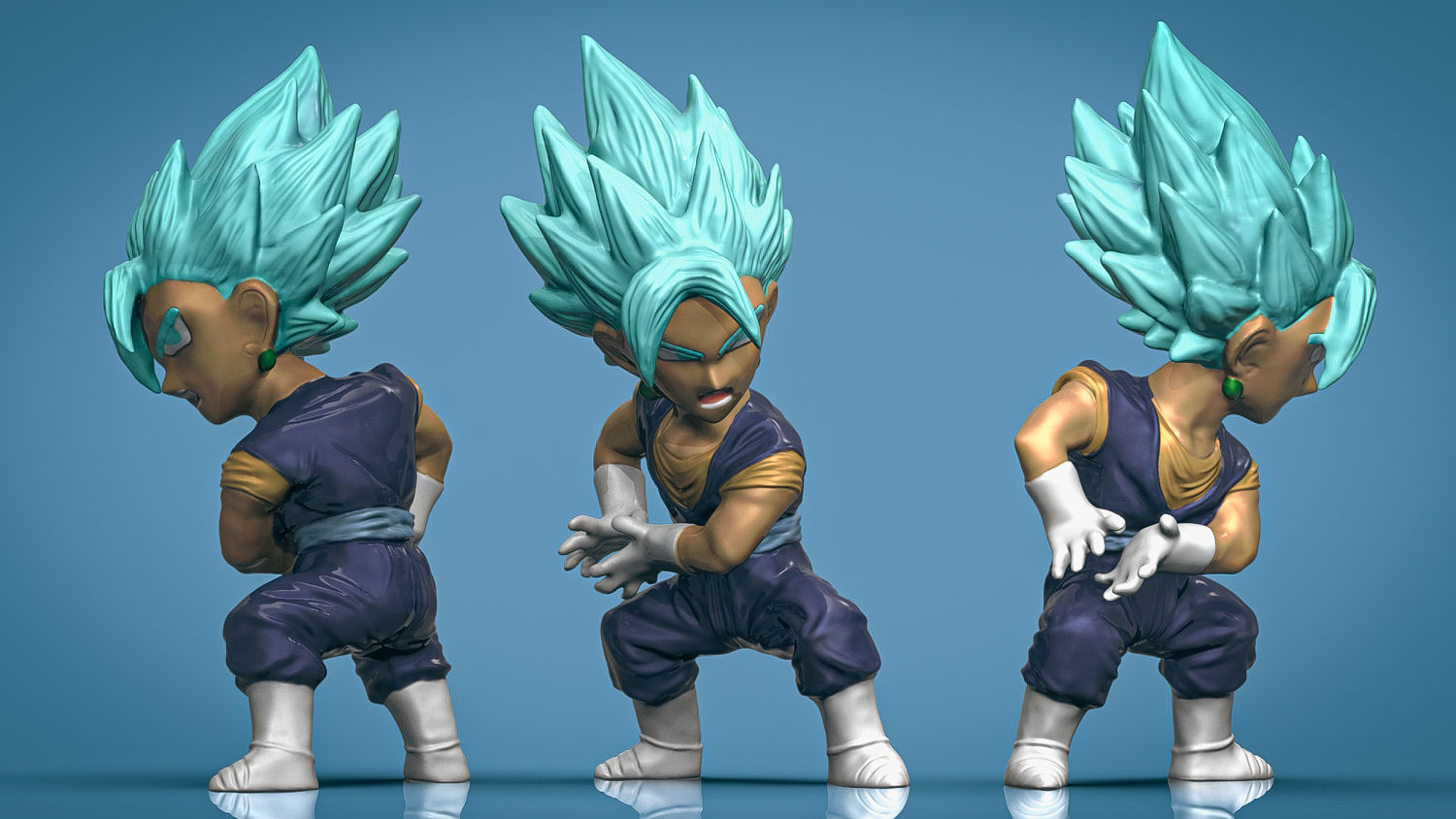 Vegito Dragon Ball 3D Printable free 3D model 3D printable | CGTrader