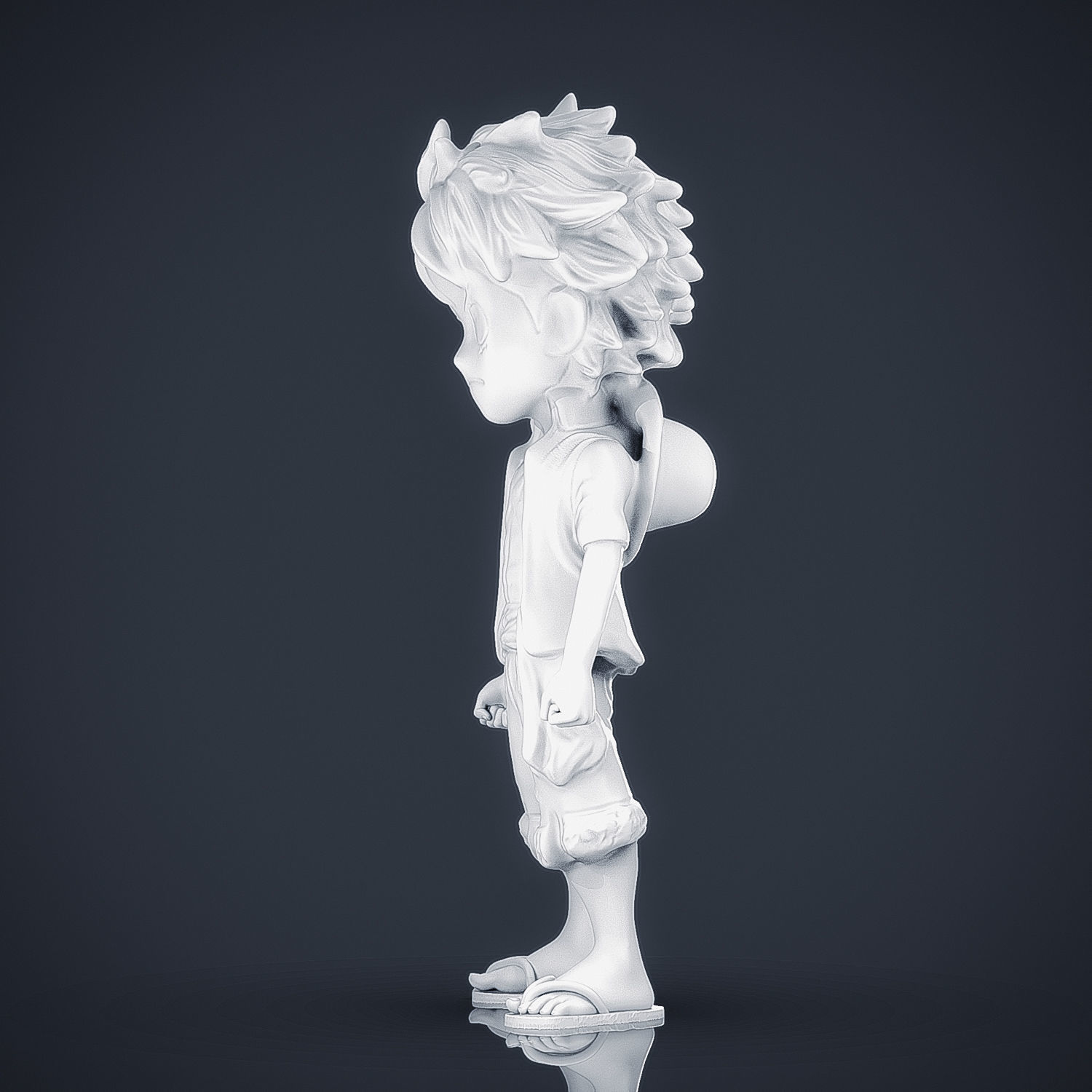 Luffy One Piece 3D Printable free 3D model 3D printable | CGTrader