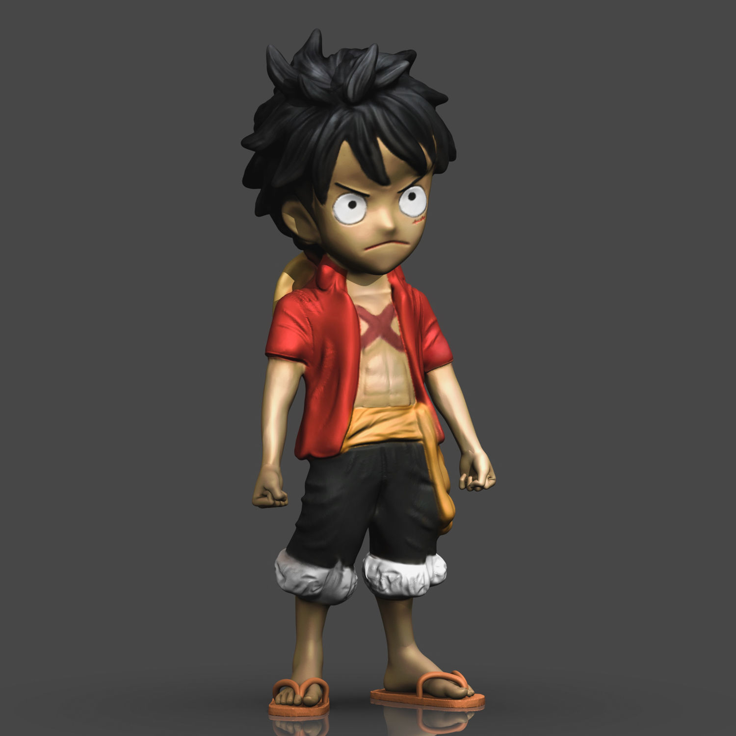 Luffy One Piece 3D Printable free 3D model 3D printable | CGTrader