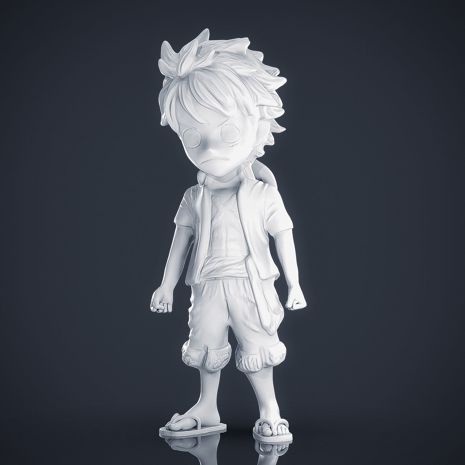 Luffy One Piece 3D Printable free 3D model 3D printable | CGTrader
