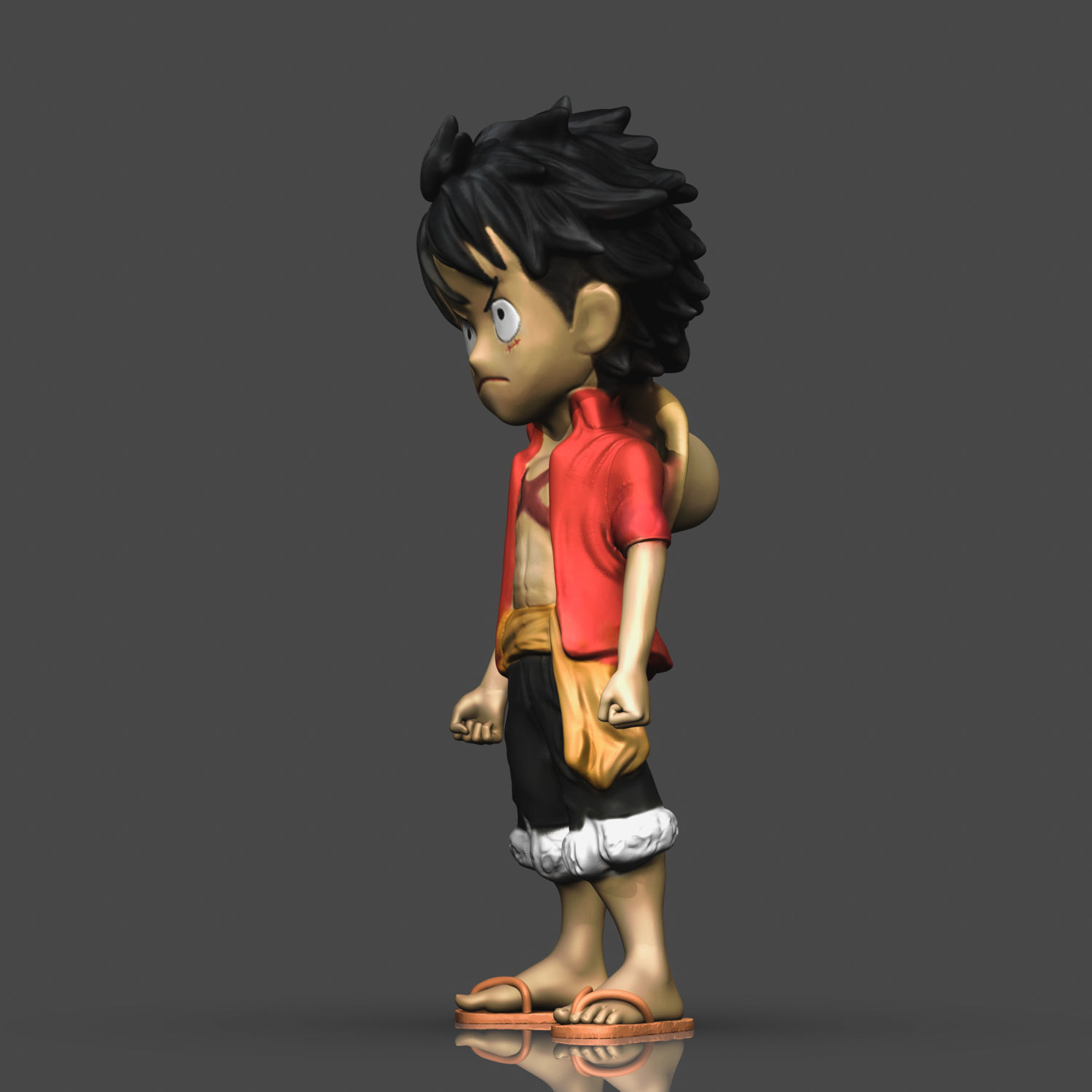 Luffy One Piece 3D Printable free 3D model 3D printable | CGTrader