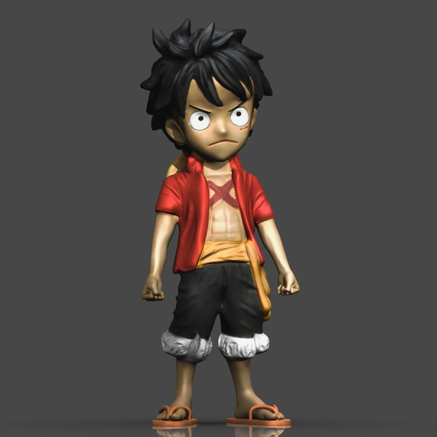Luffy One Piece 3D Printable free 3D model 3D printable | CGTrader