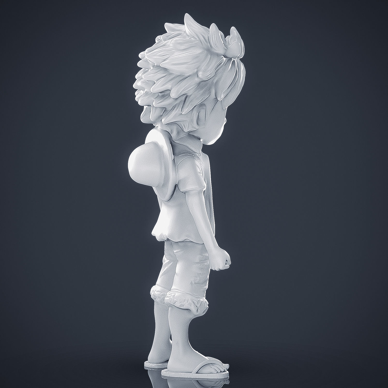 Luffy One Piece 3D Printable free 3D model 3D printable | CGTrader