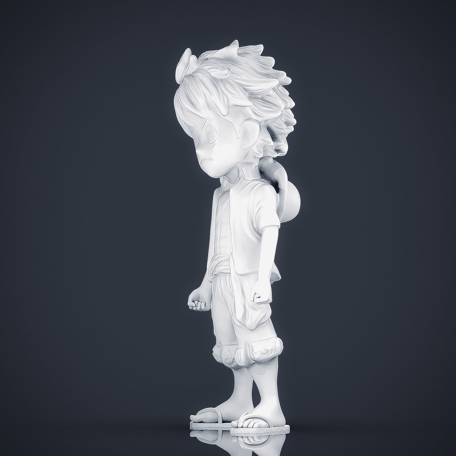 Luffy One Piece 3D Printable free 3D model 3D printable | CGTrader