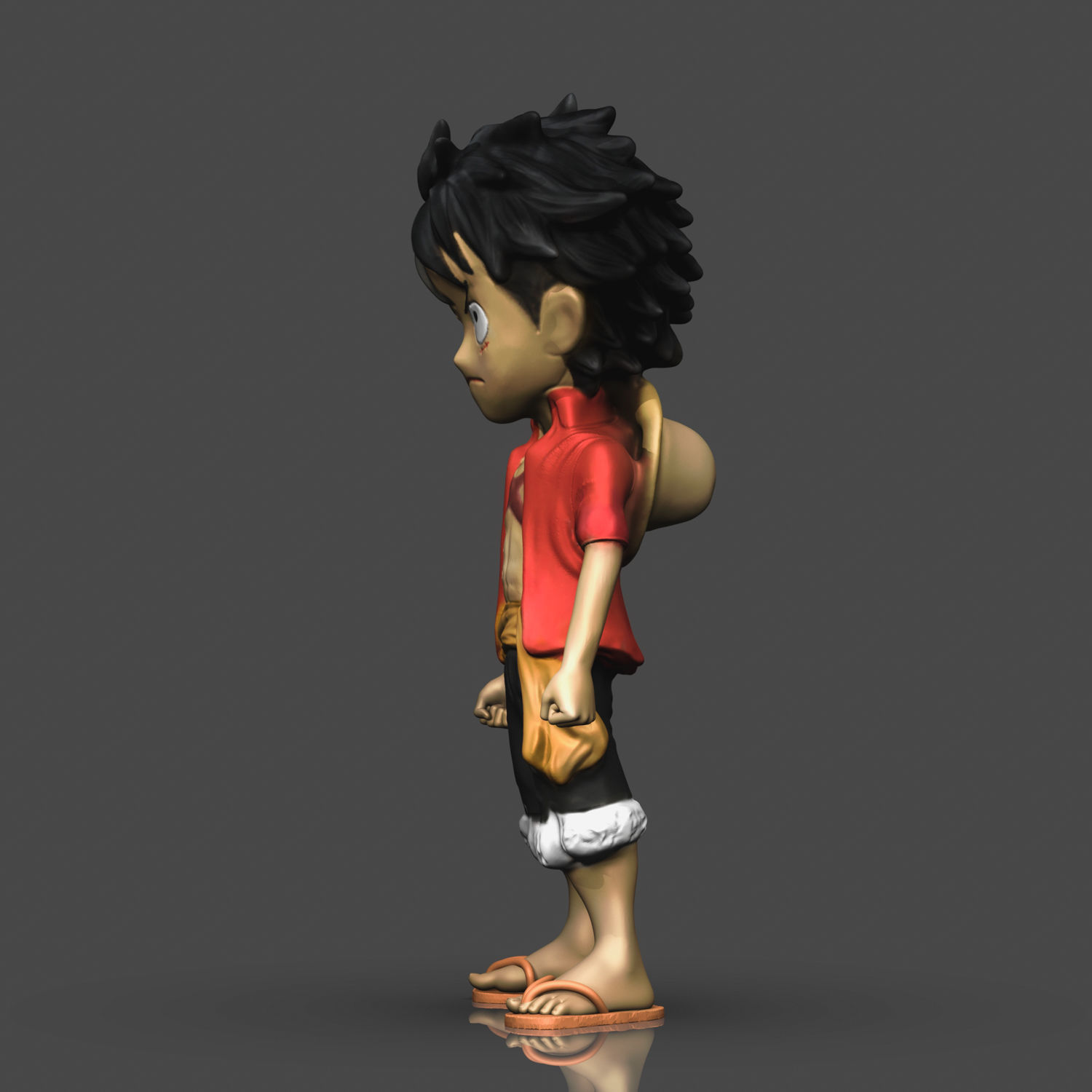 Luffy One Piece 3D Printable free 3D model 3D printable | CGTrader