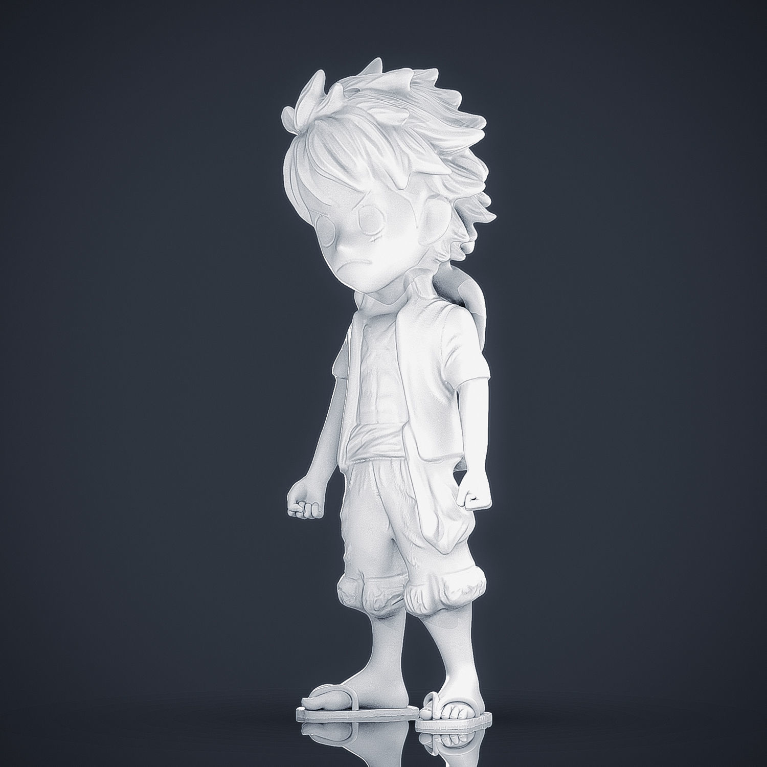 Luffy One Piece 3D Printable free 3D model 3D printable | CGTrader