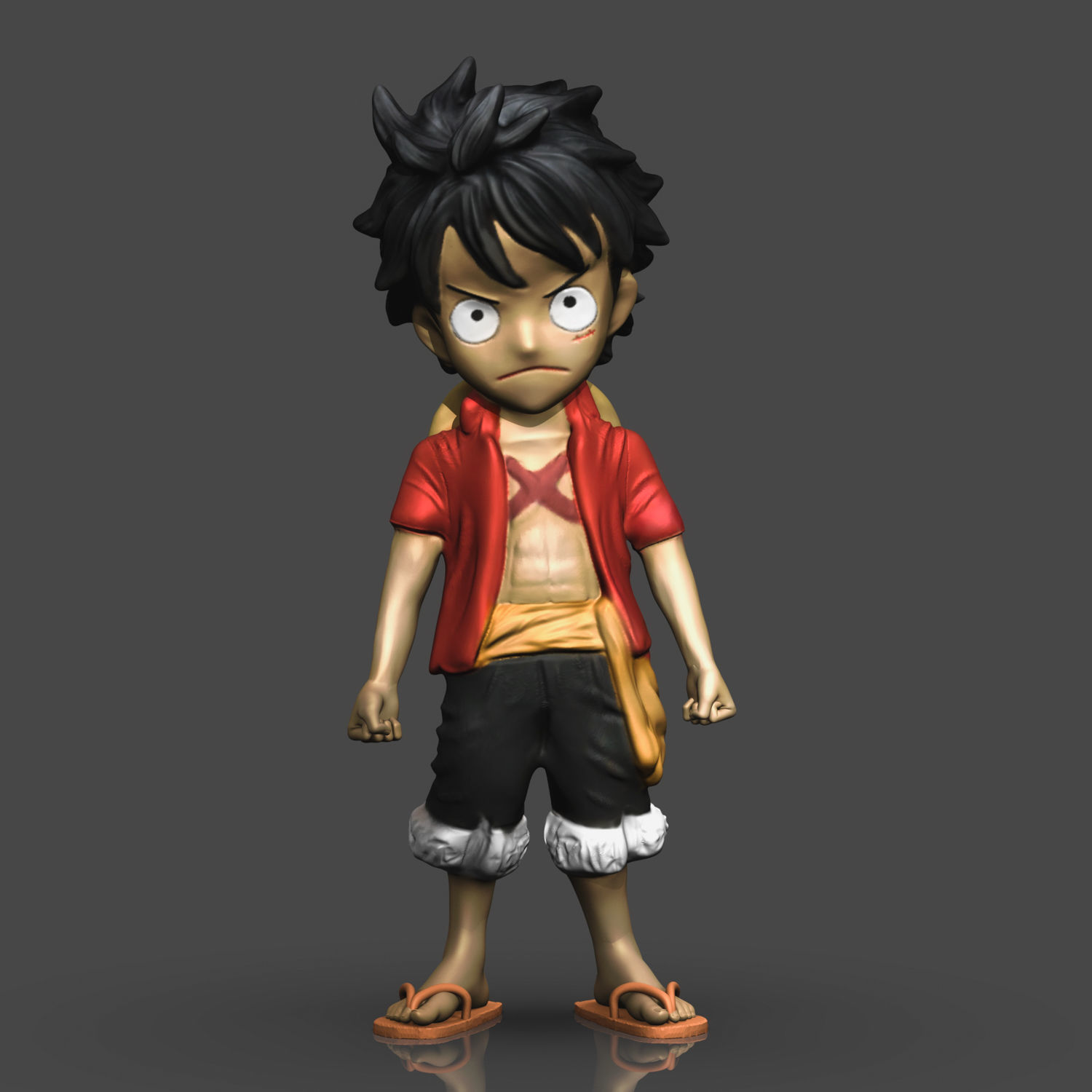 Luffy One Piece 3D Printable free 3D model 3D printable | CGTrader