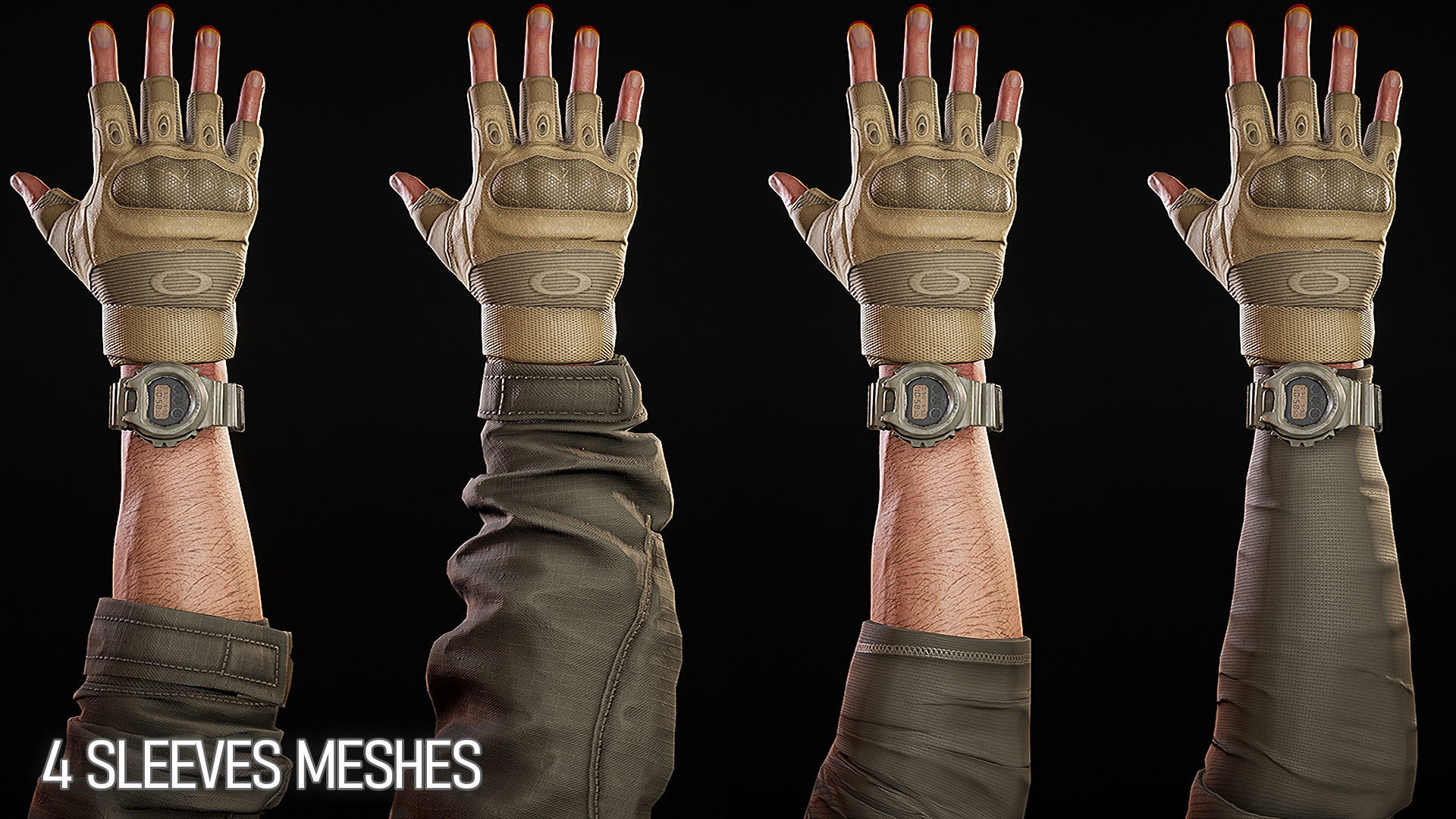 3D model AAA MODULAR FPS ARMS PACK VR / AR / low-poly | CGTrader