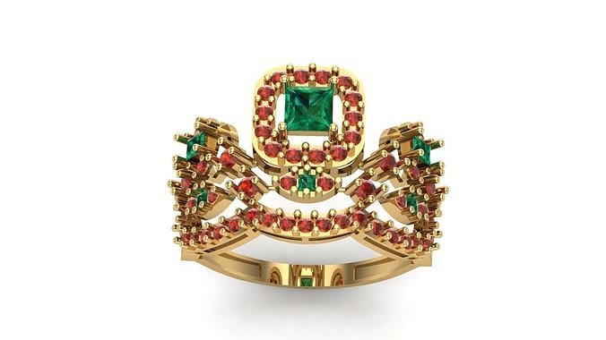 Ladies ring 3D model 3D printable | CGTrader