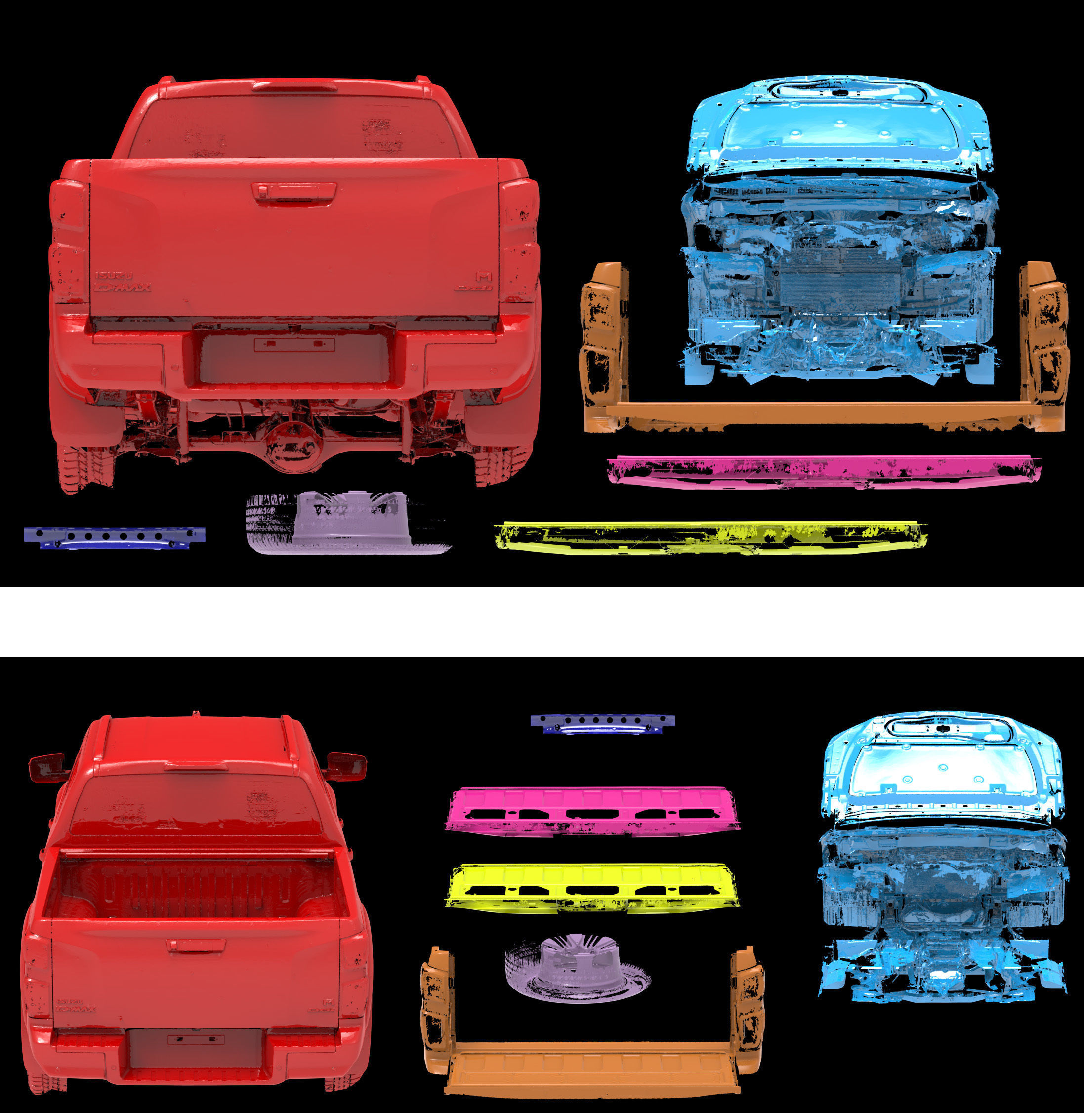 Isuzu D-Max DC Asia 2020 Series Native multiple 3D Scan 3D model | CGTrader