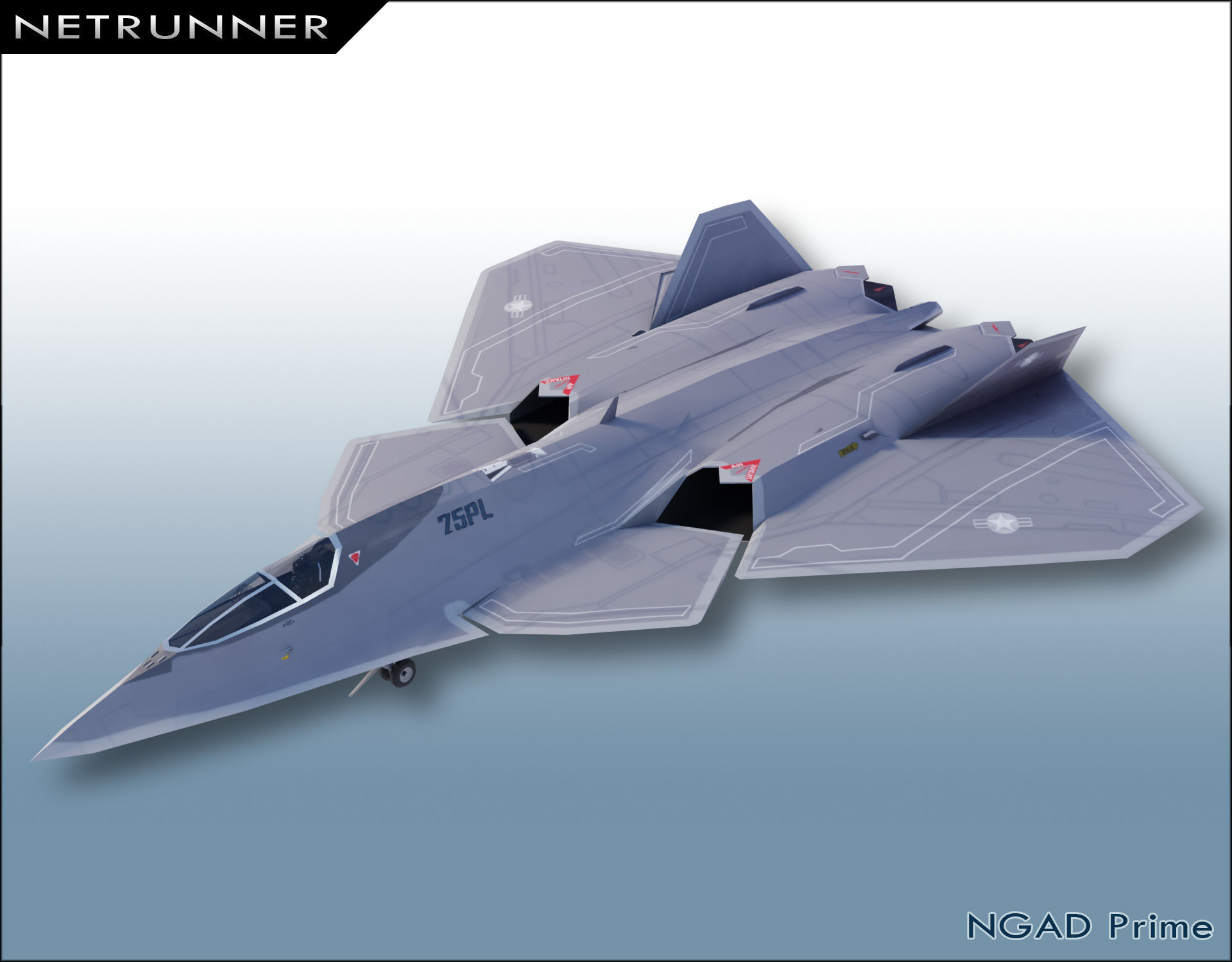 3D model Lockheed NGAD prime concept fighter VR / AR / low-poly | CGTrader