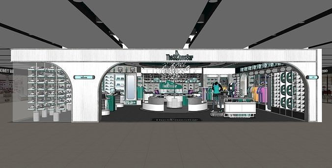 The Shoes Bar Shoe Store 3D model | CGTrader