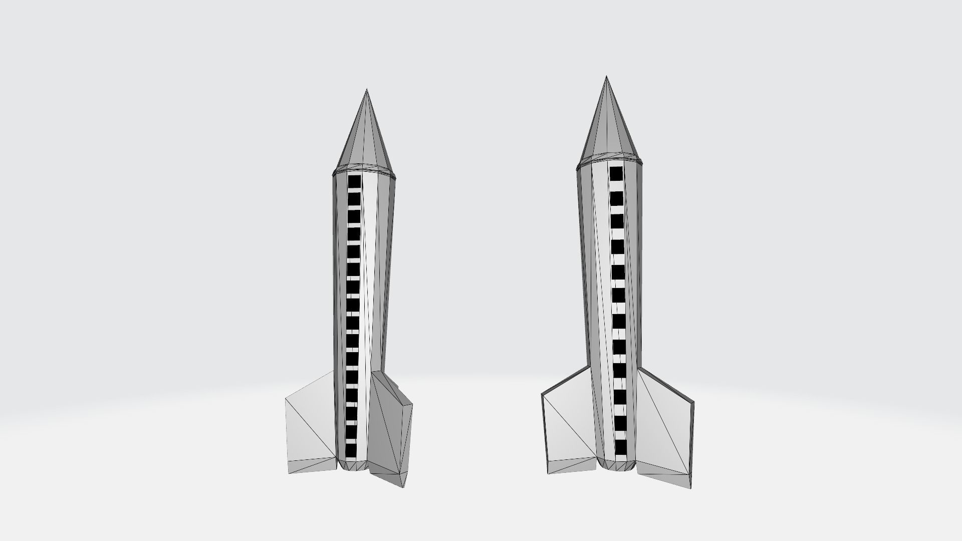 Low poly Nuke Missile for world free VR / AR / low-poly 3D model | CGTrader