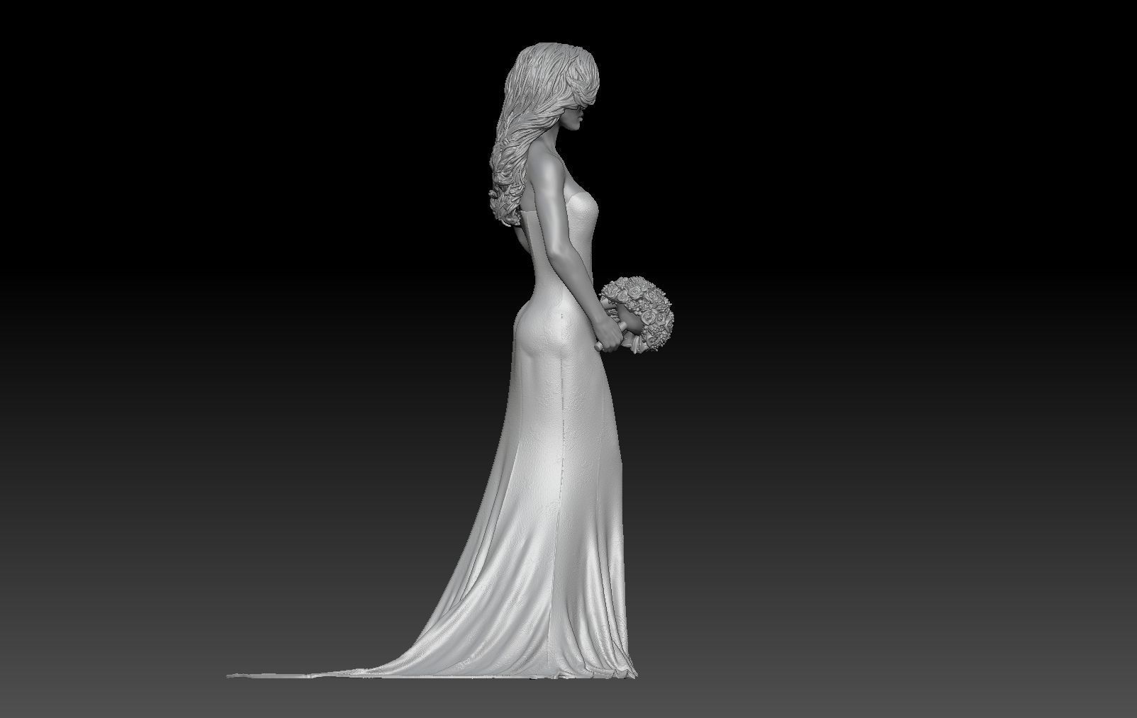NEW WEDDING BRIDE 1 3D model 3D printable | CGTrader