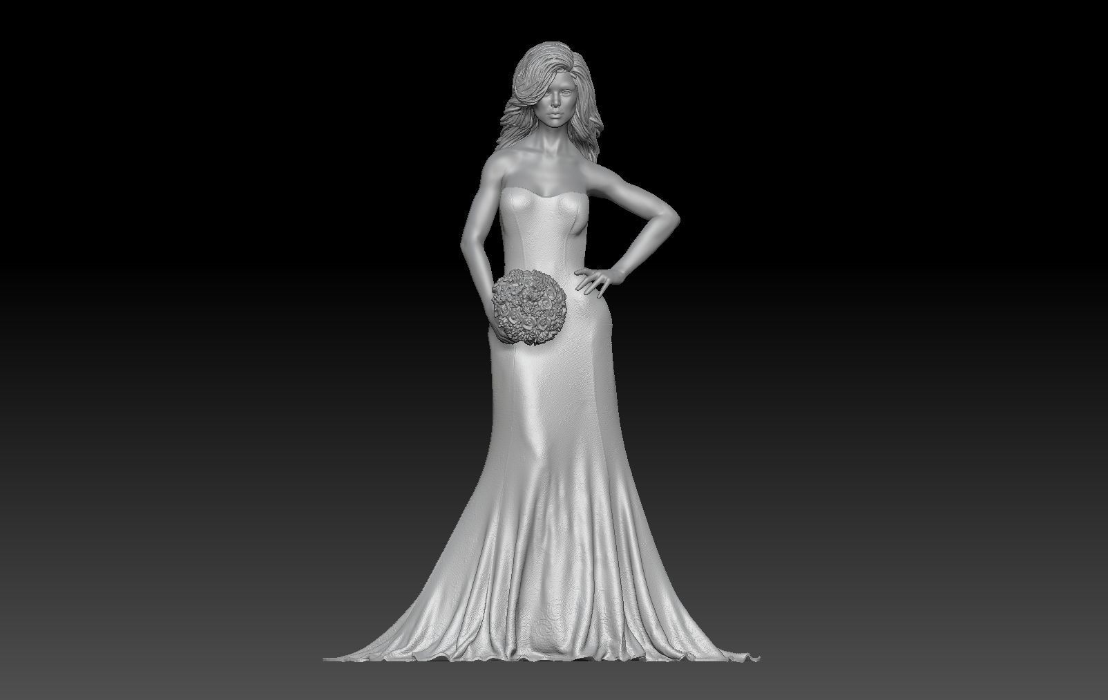 NEW WEDDING BRIDE 1 3D model 3D printable | CGTrader