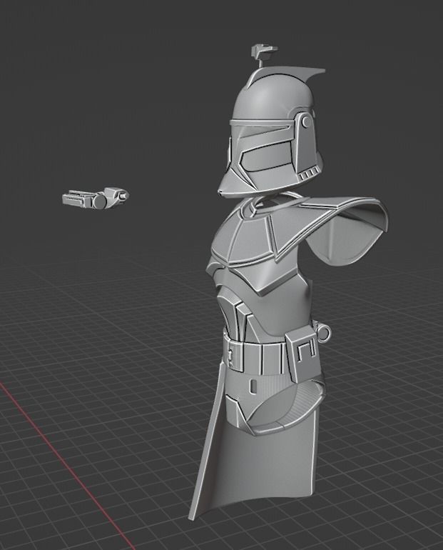 Phase 1 Animated Captain Rex Add-on Kit 3D model 3D printable | CGTrader