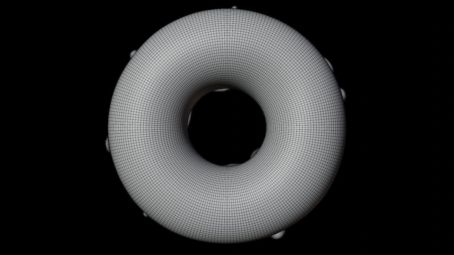 Realistic 3D donut with sprinkles free VR / AR / low-poly 3D model ...