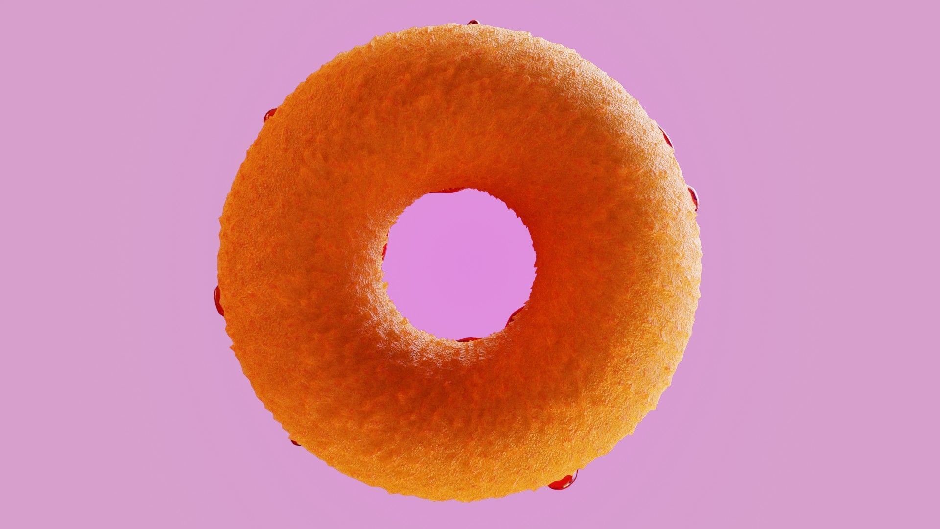 Realistic 3D donut with sprinkles free VR / AR / low-poly 3D model ...