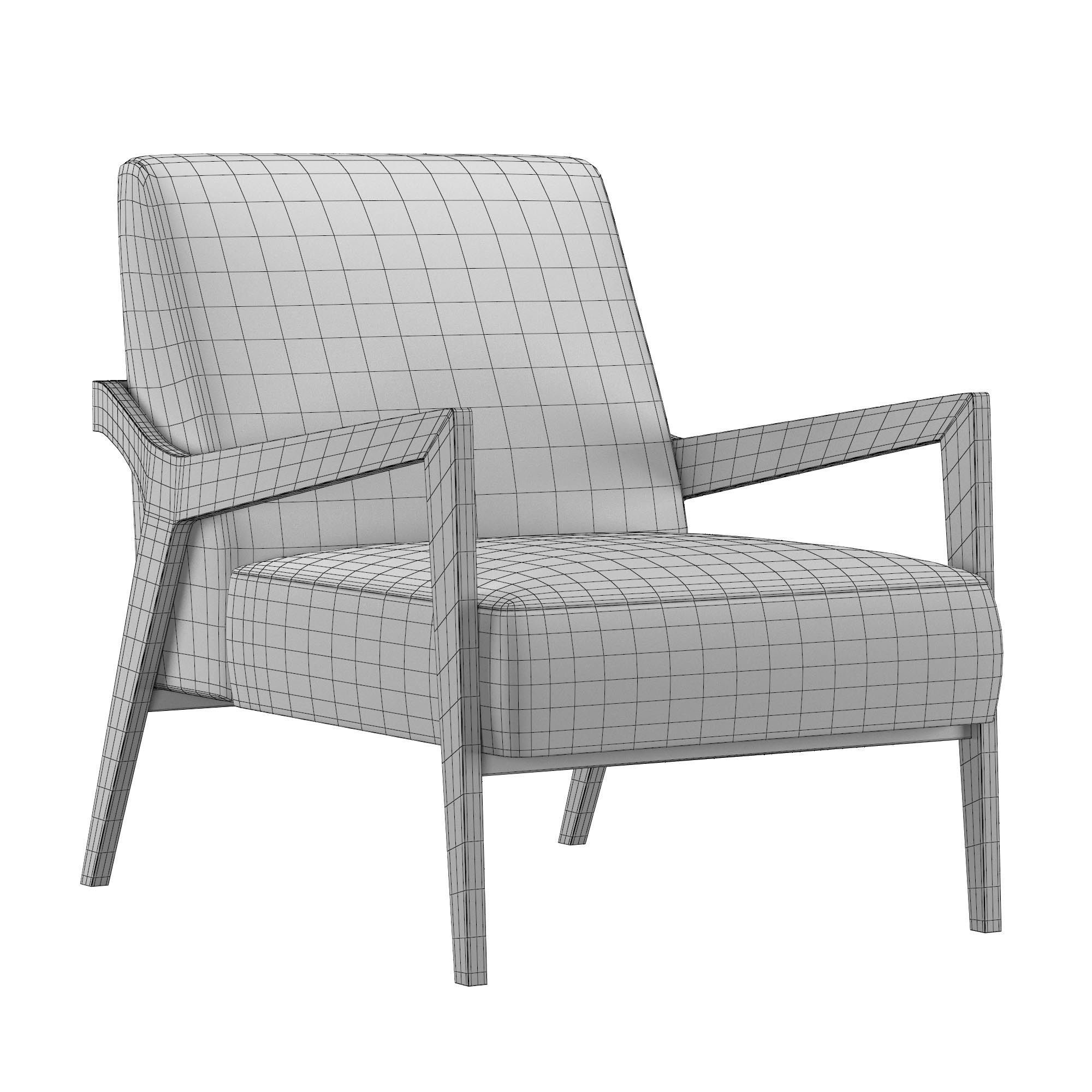 Barney Club Chair by Studio Van den Akker 3D model | CGTrader