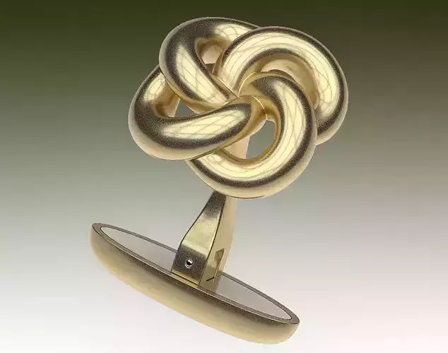 Cufflinks Knots 3D model 3D printable | CGTrader