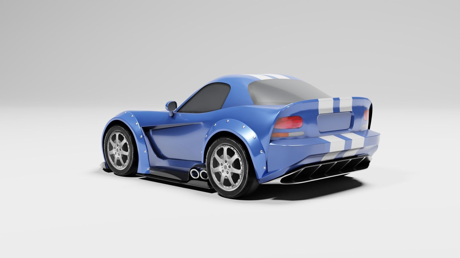 3D model Dodge Viper Design and Rendering VR / AR / low-poly | CGTrader