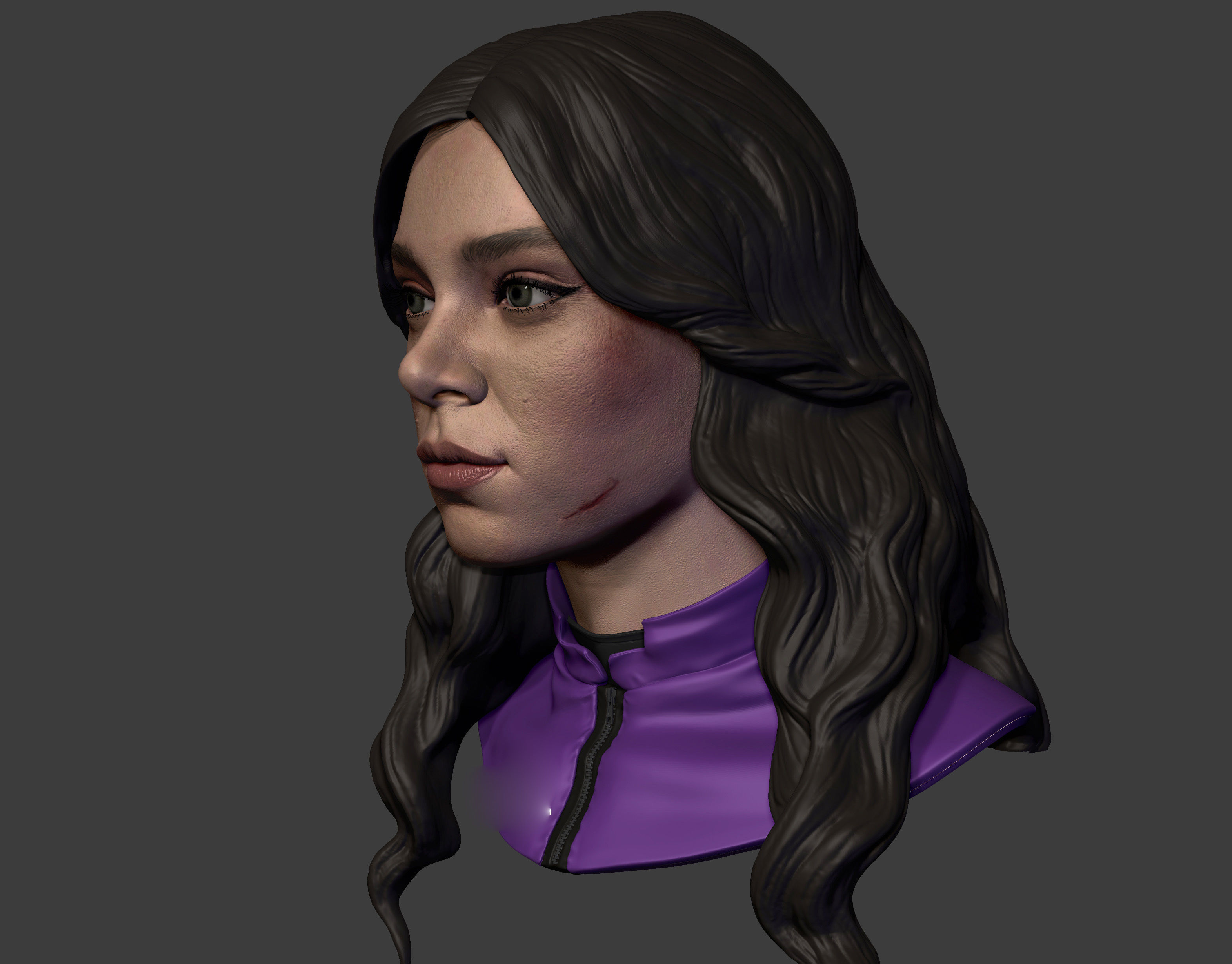Hailee Steinfeld Head 3D model | CGTrader