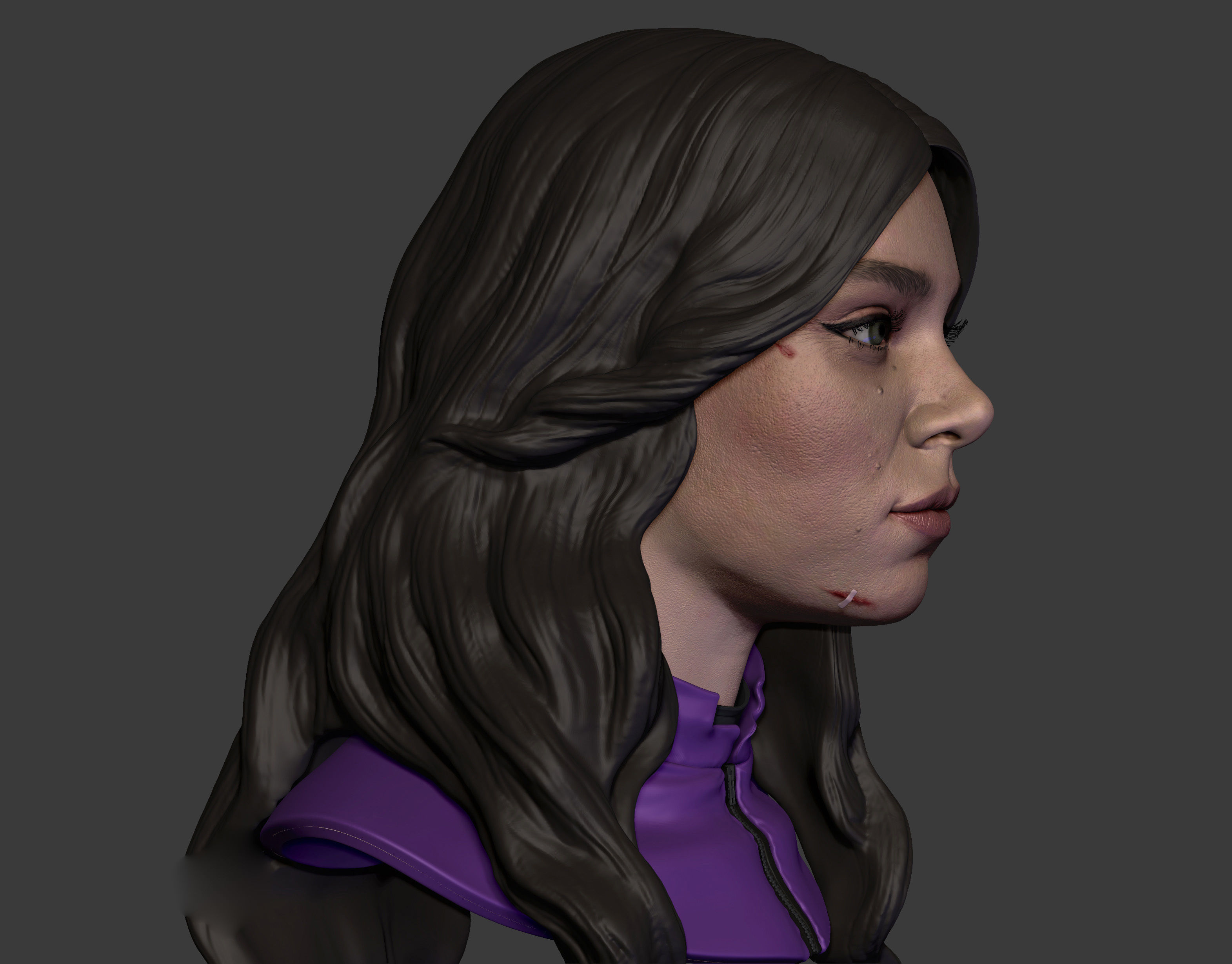 Hailee Steinfeld Head 3D model | CGTrader