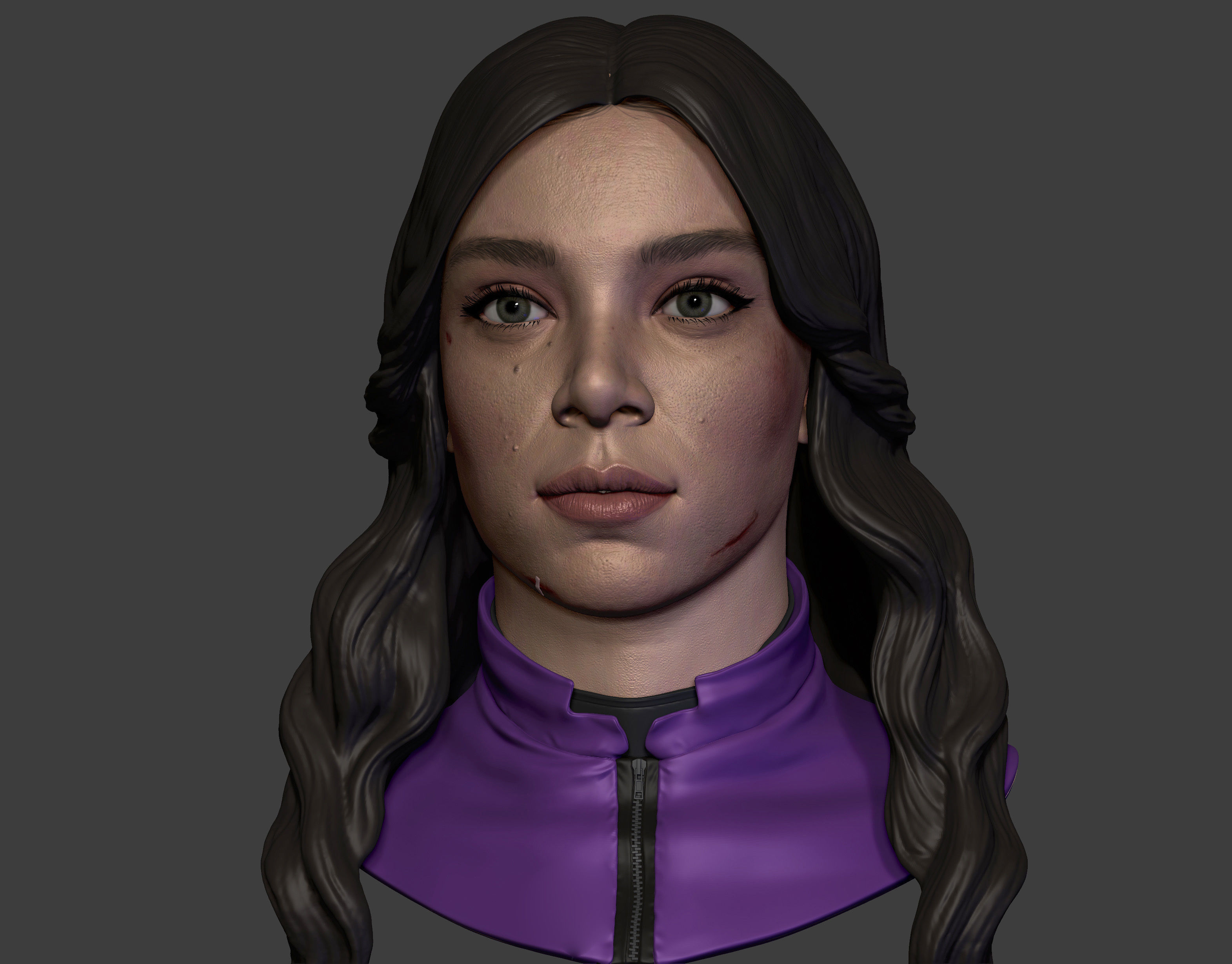 Hailee Steinfeld Head 3D model | CGTrader