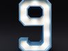 Marquee number nine led glow sign 3dmodel 3D model | CGTrader