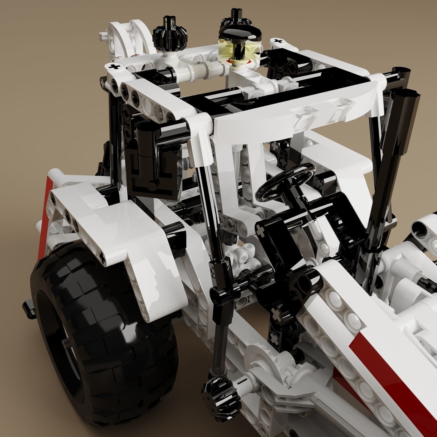 Lego Technic 8069 Backhoe Loader 3D model | CGTrader