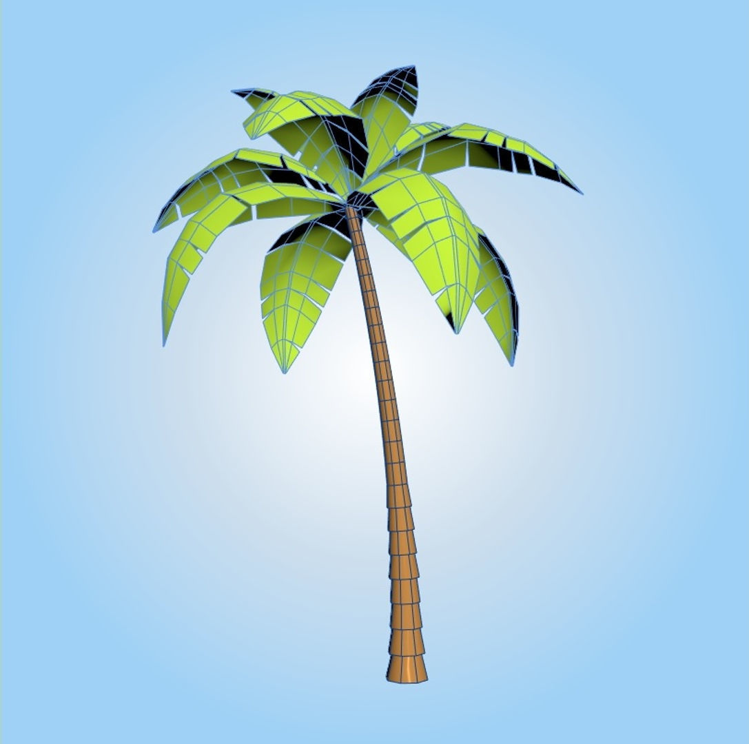 Cartoon Palm 3D model | CGTrader