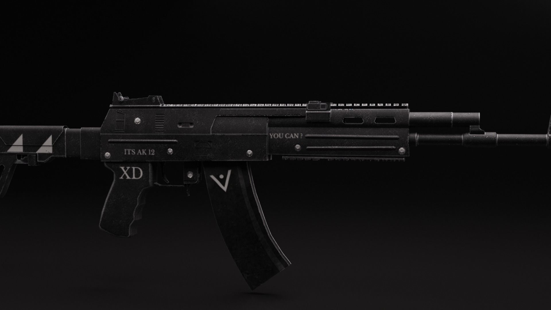 3D model ak12Rifle ak - rifle VR / AR / low-poly | CGTrader