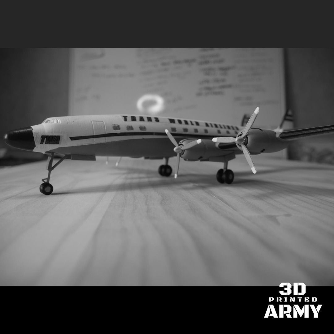 Lockheed L1049 super CONSTELLATION- 3D printed Scale model 3D model 3D ...